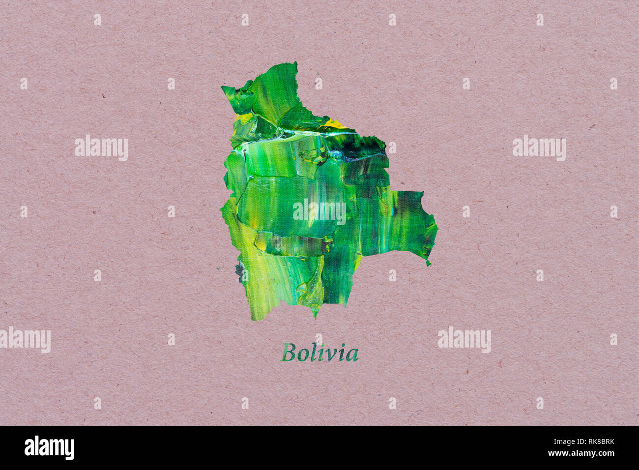 3d bolivia map hi-res stock photography and images - Alamy
