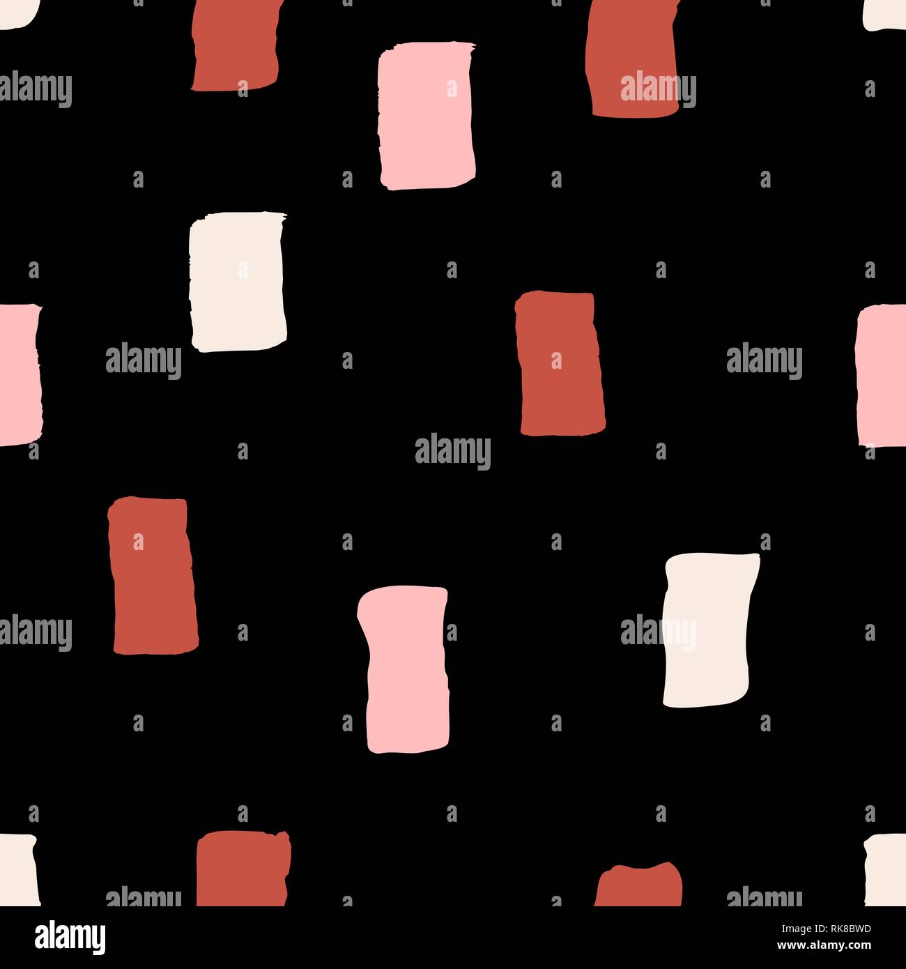 Seamless repeating pattern with rectangle shapes in pastel pink, cream ...