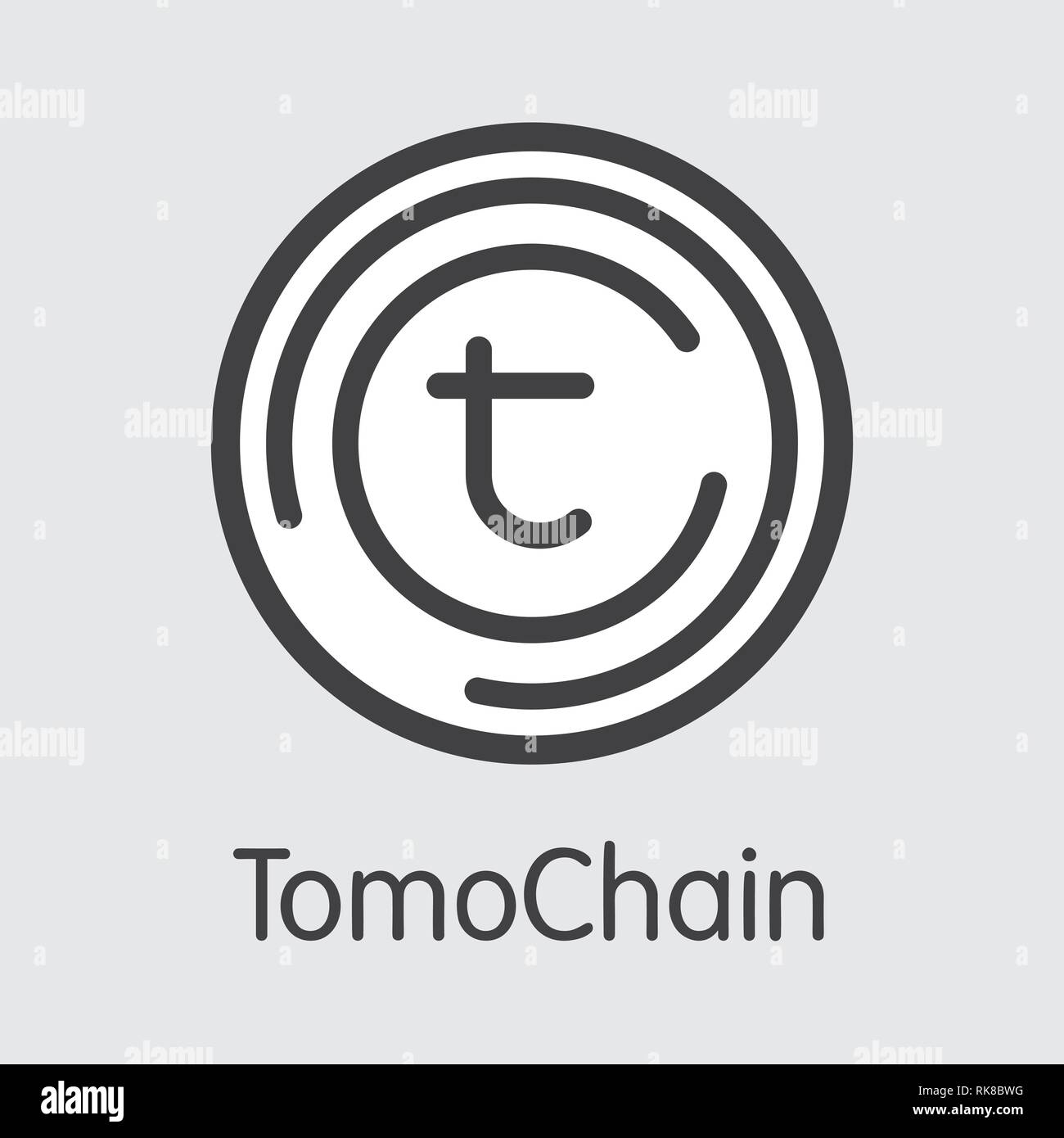 TOMO - Tomochain. The Trade Logo of Money or Market Emblem Stock Vector ...