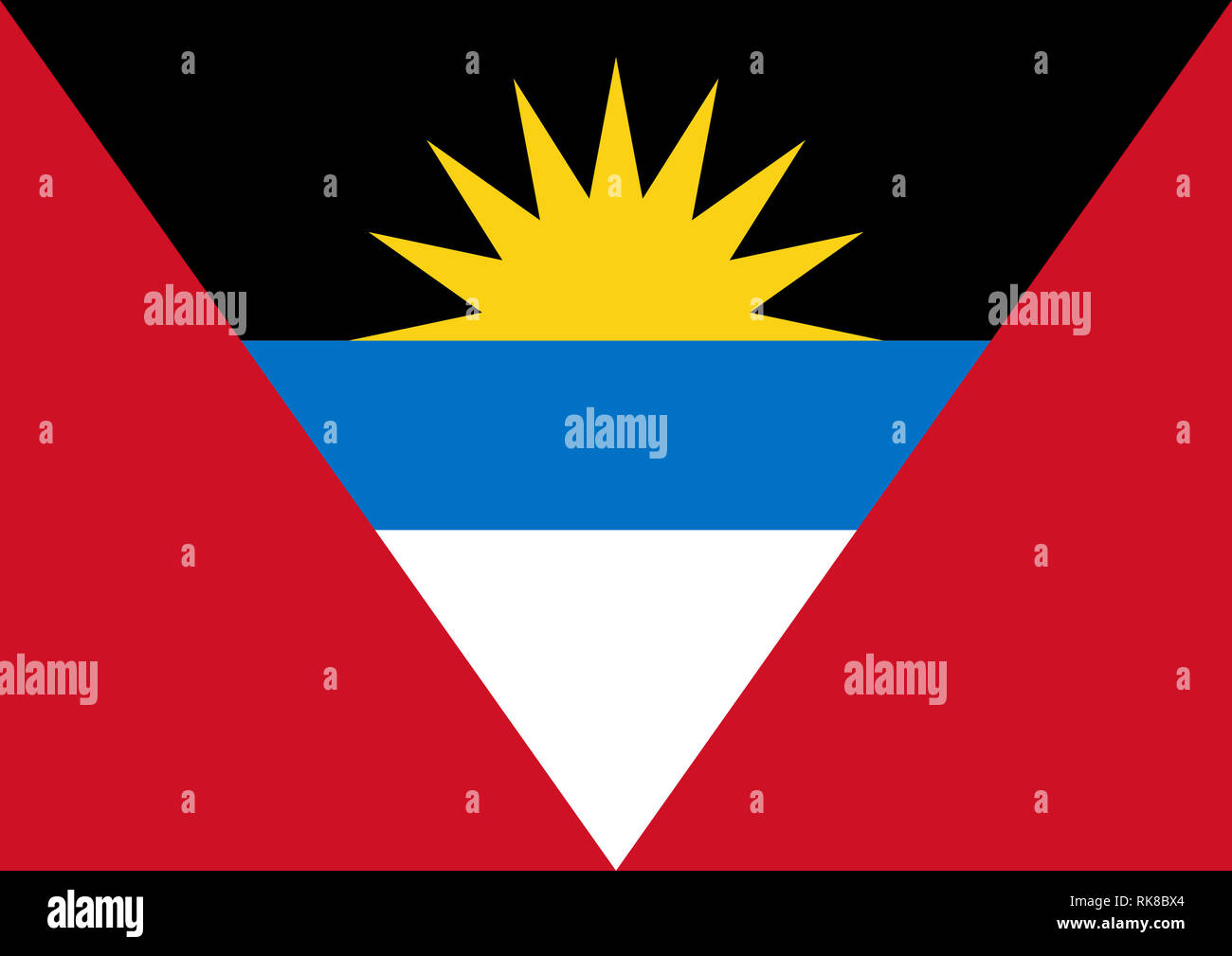 flag of Barbuda Stock Photo - Alamy