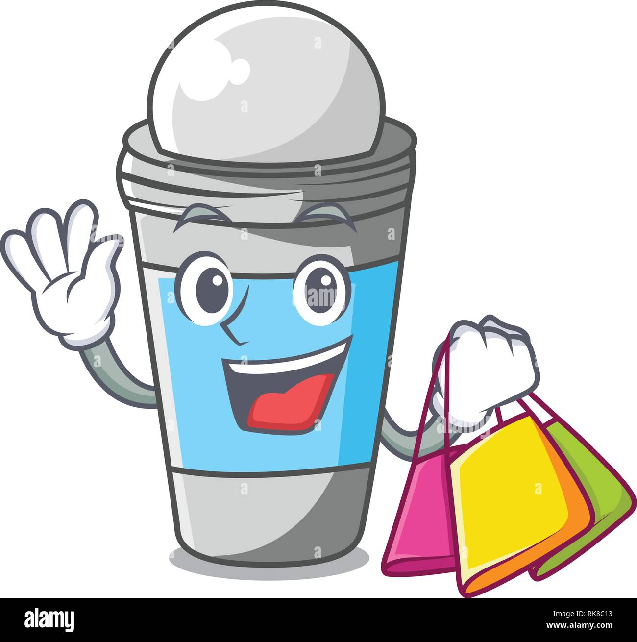 Shopping roll on deodorant in cartoon bottle Stock Vector Image & Art ...