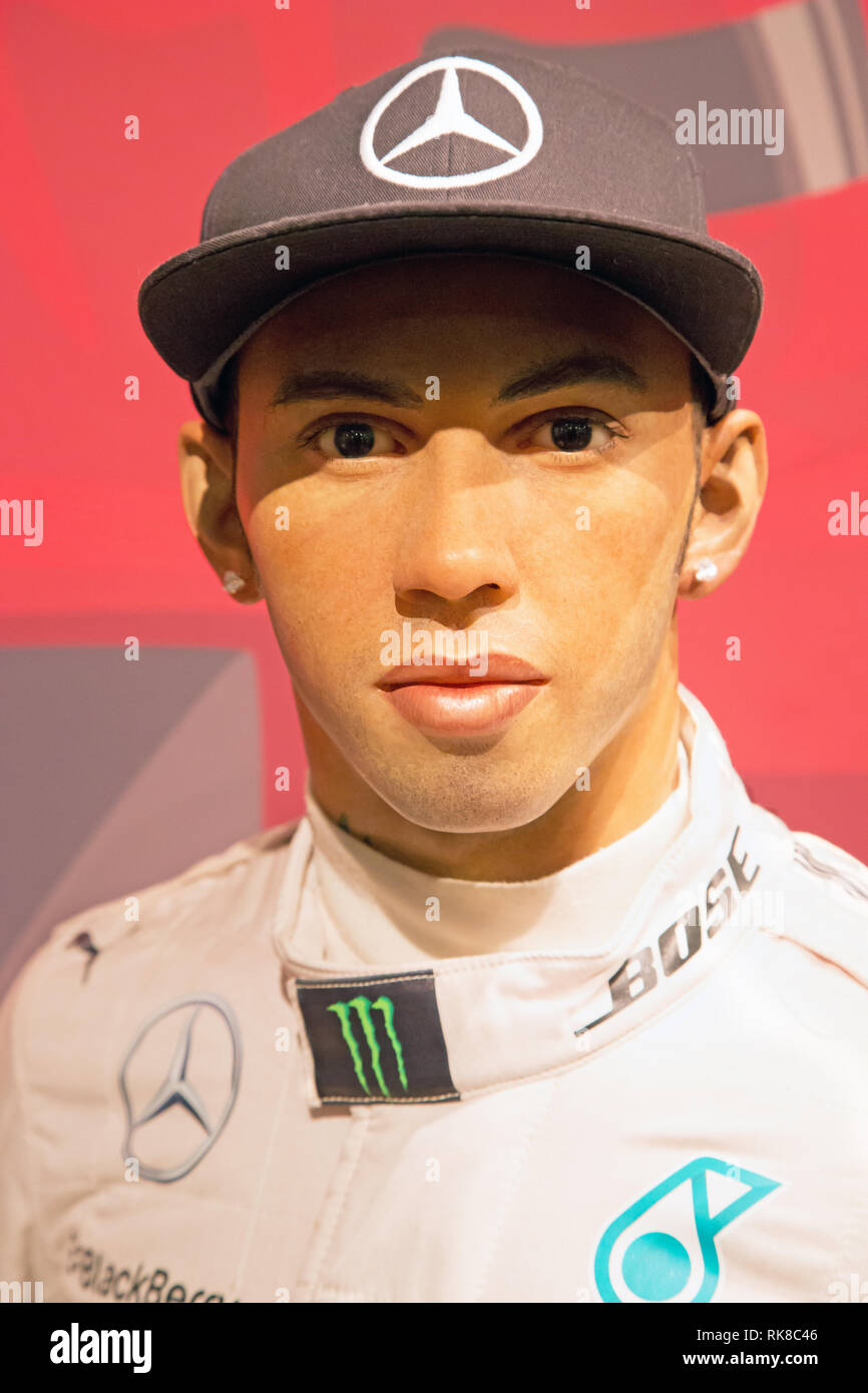 Lewis Hamilton in Madame Tussauds of London Stock Photo - Alamy