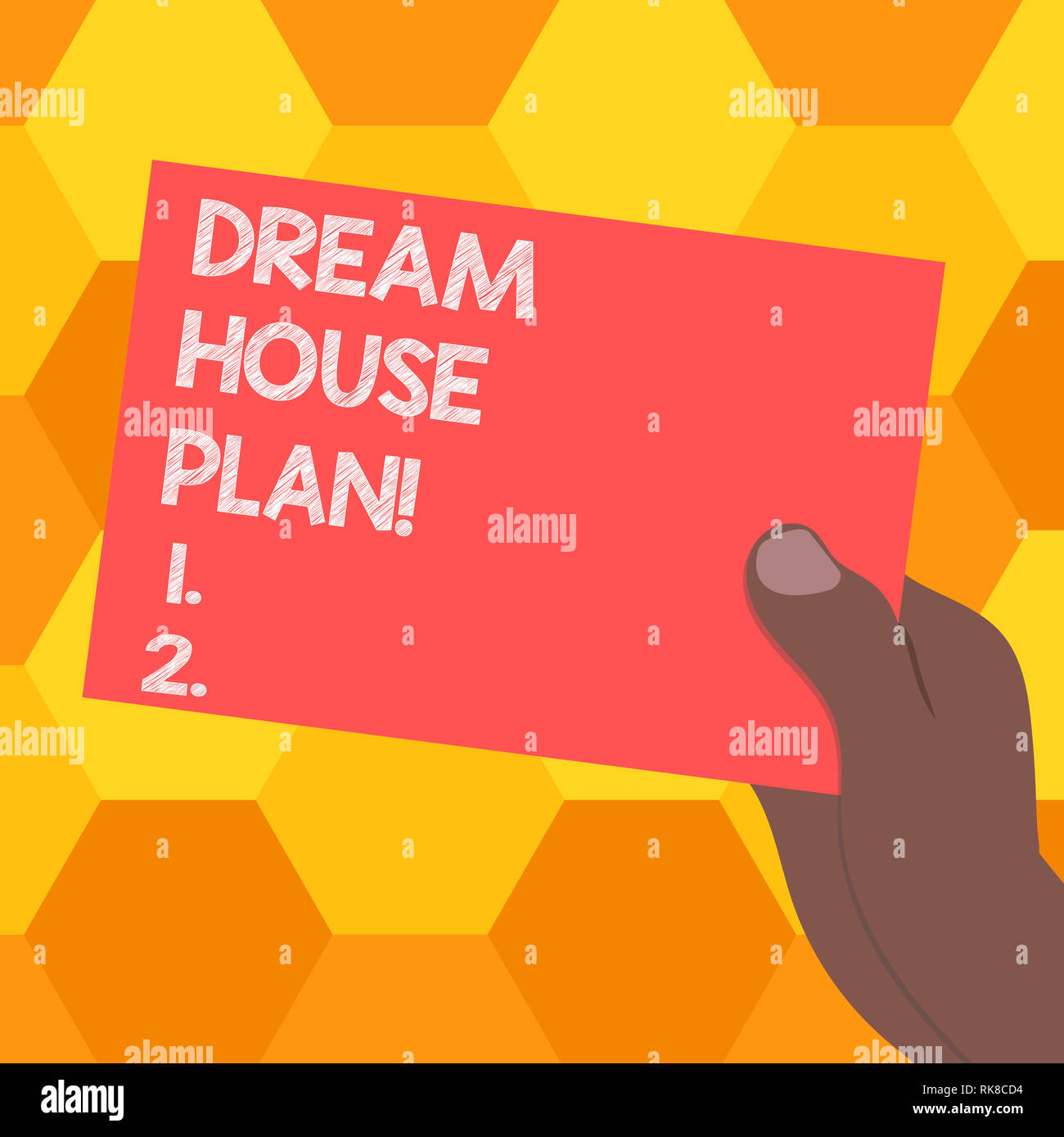Handwriting text Dream House Plan. Concept meaning construction working ...