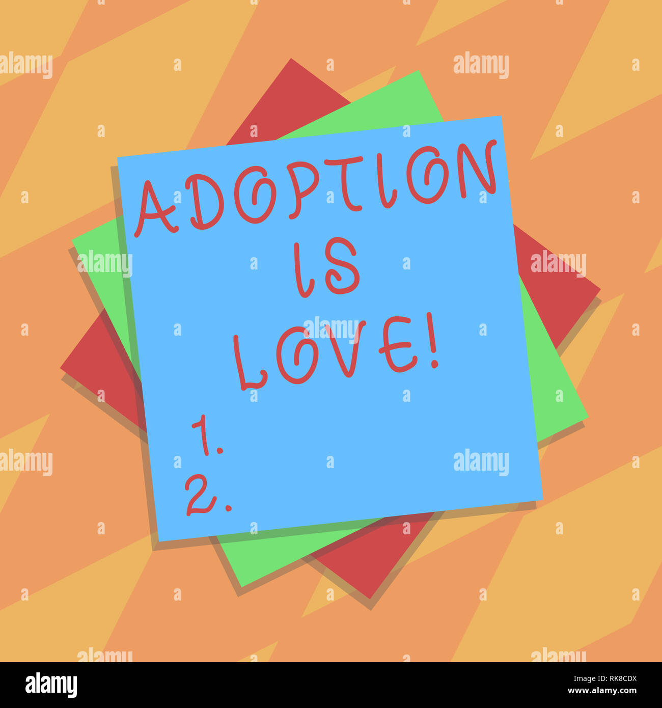 Text sign showing Adoption Is Love. Conceptual photo action or fact of ...
