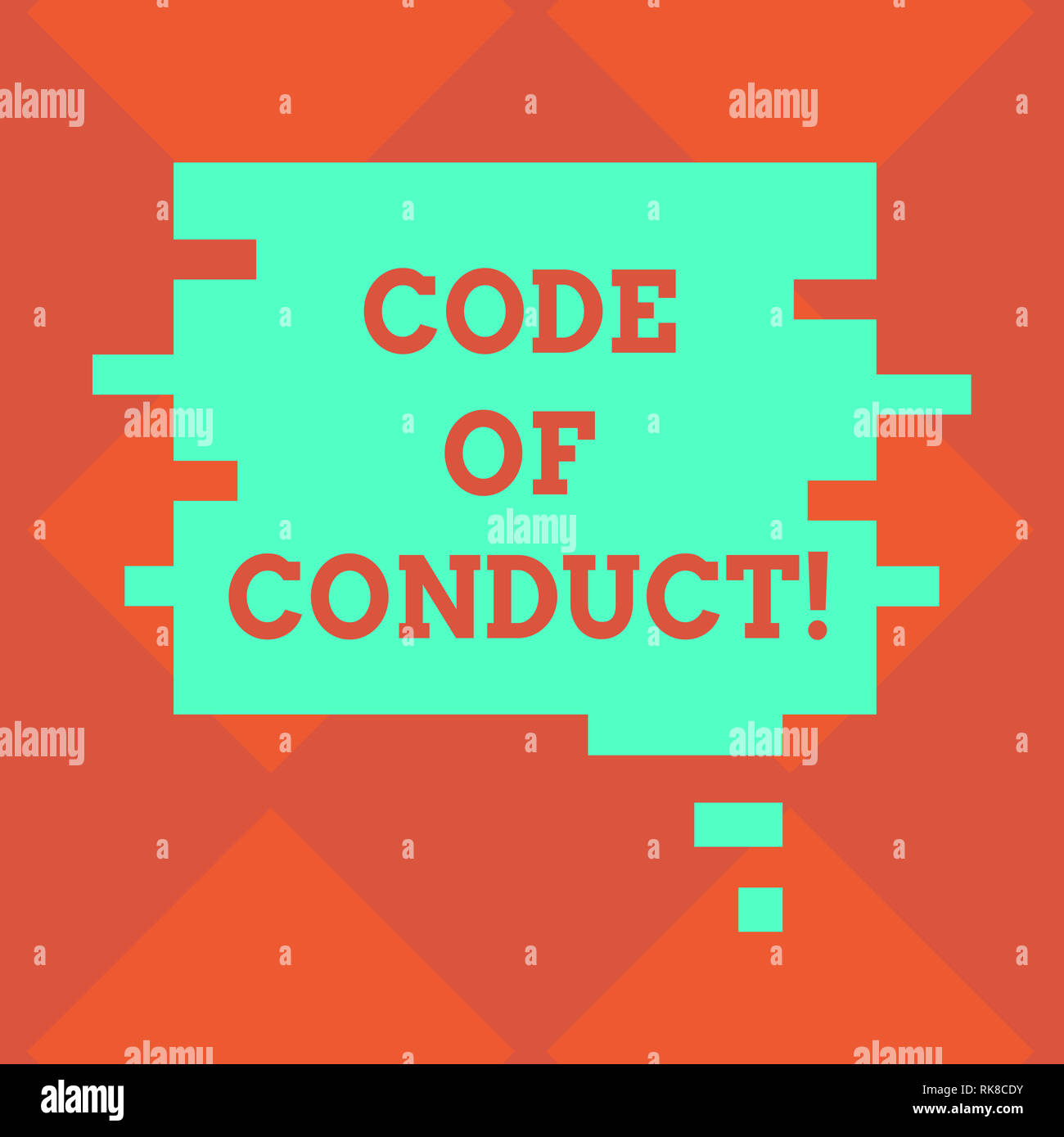 Handwriting text writing Code Of Conduct. Concept meaning Ethics rules ...