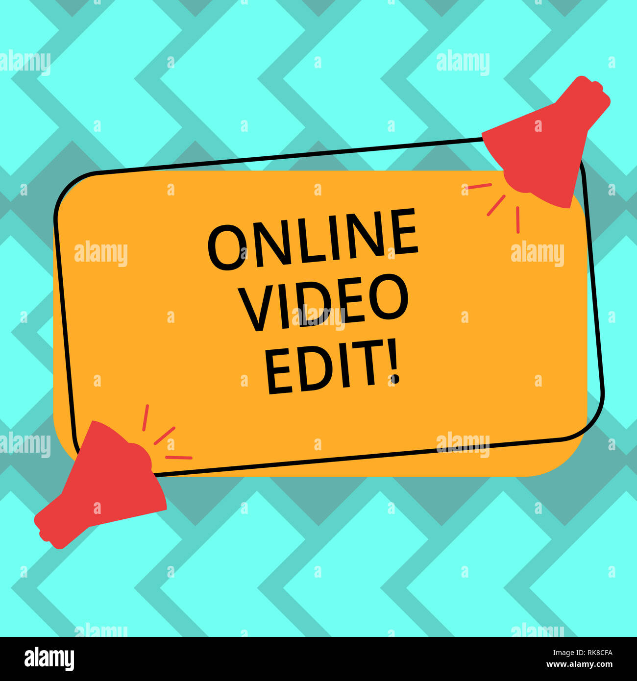 Text sign showing Online Video Edit. Conceptual photo taking away clips ...
