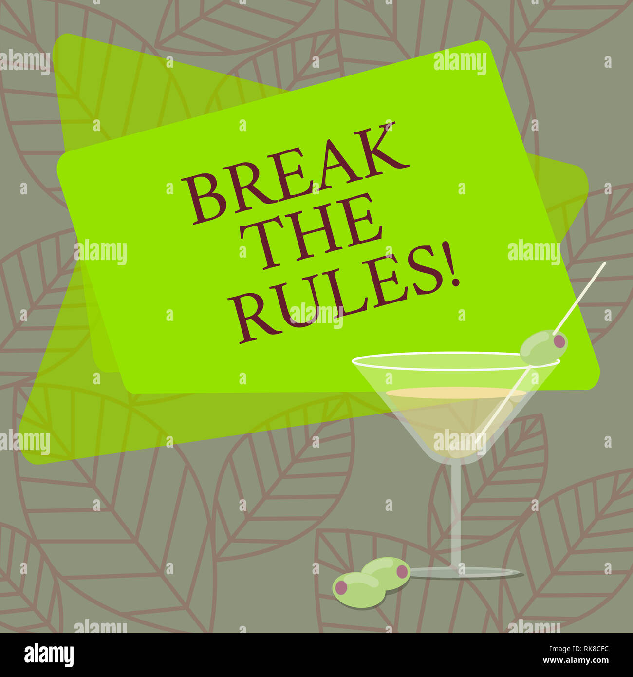Word writing text Break The Rules. Business concept for Make changes do ...