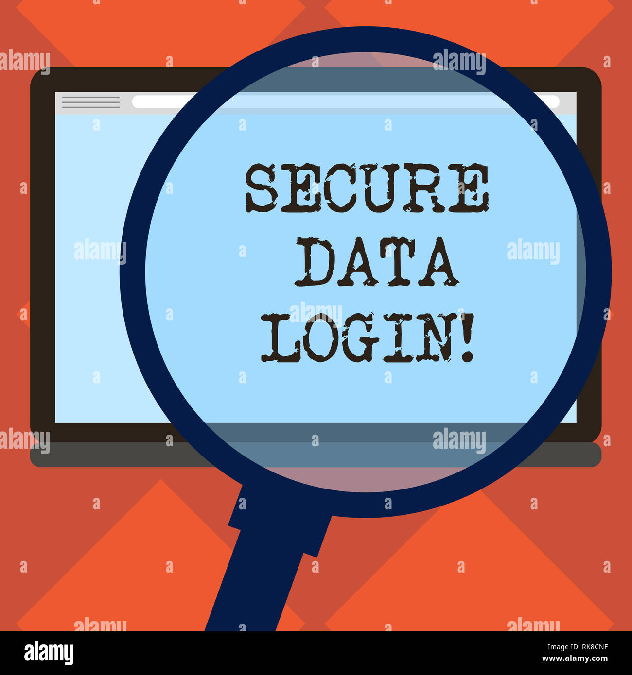 Handwriting text Secure Data Login. Concept meaning set of credentials ...