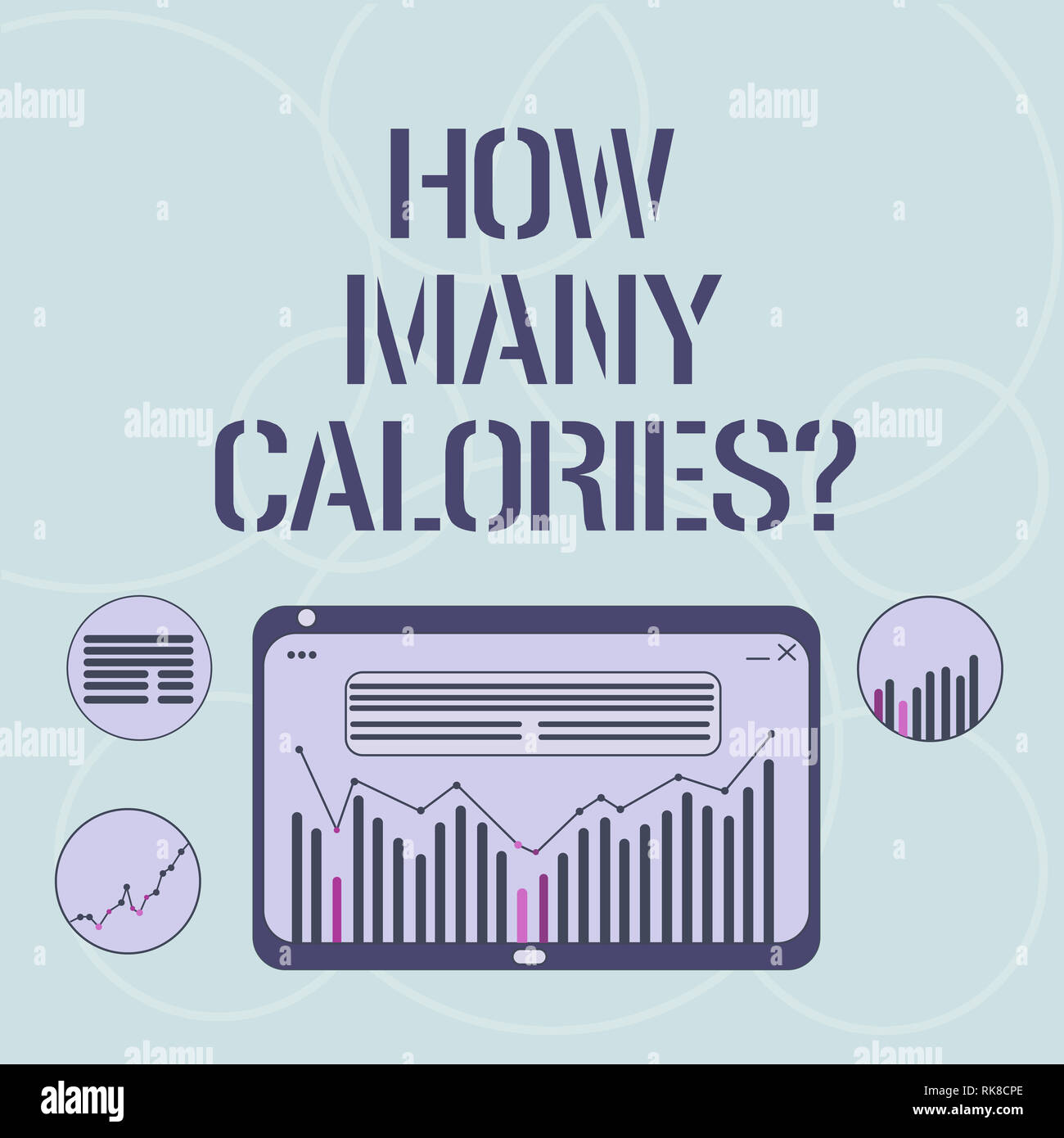 Word writing text How Many Calories. Business concept for asking about ...