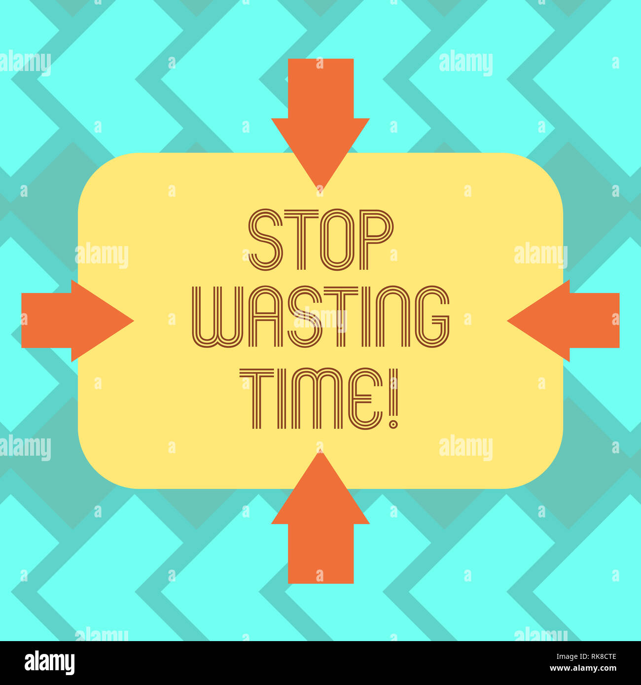 Text sign showing Stop Wasting Time. Conceptual photo doing something ...