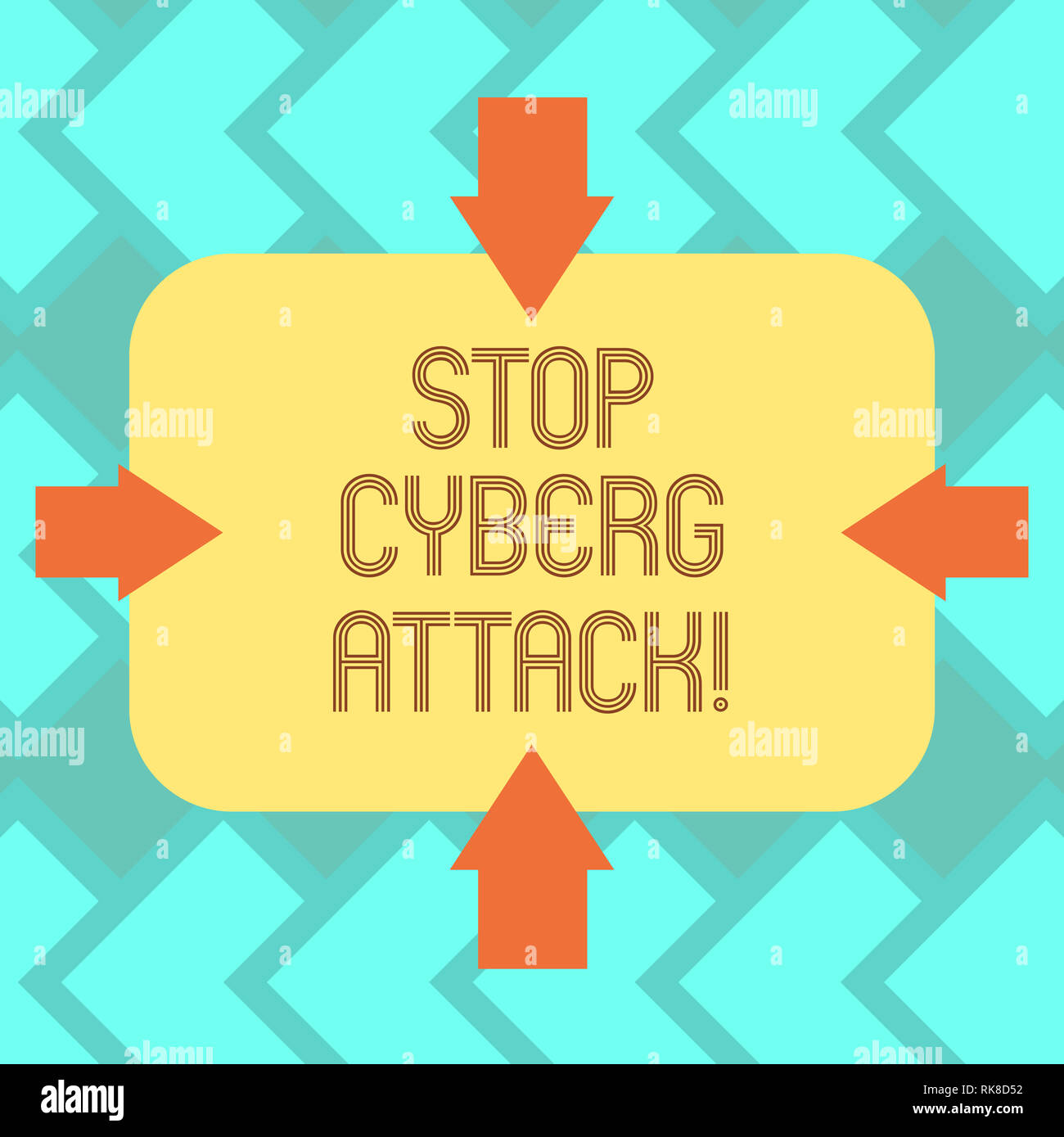 Text sign showing Stop Cyber Attack. Conceptual photo prevent attempt ...