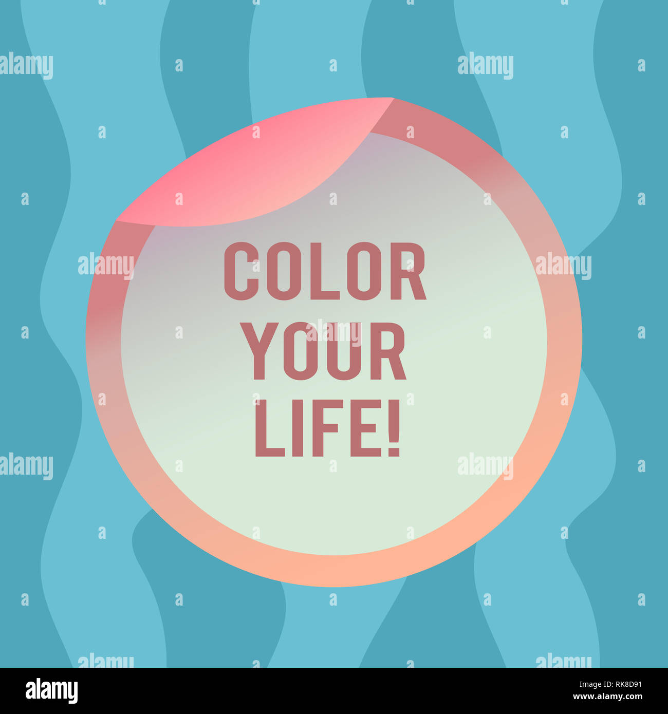 Conceptual hand writing showing Color Your Life. Business photo text ...