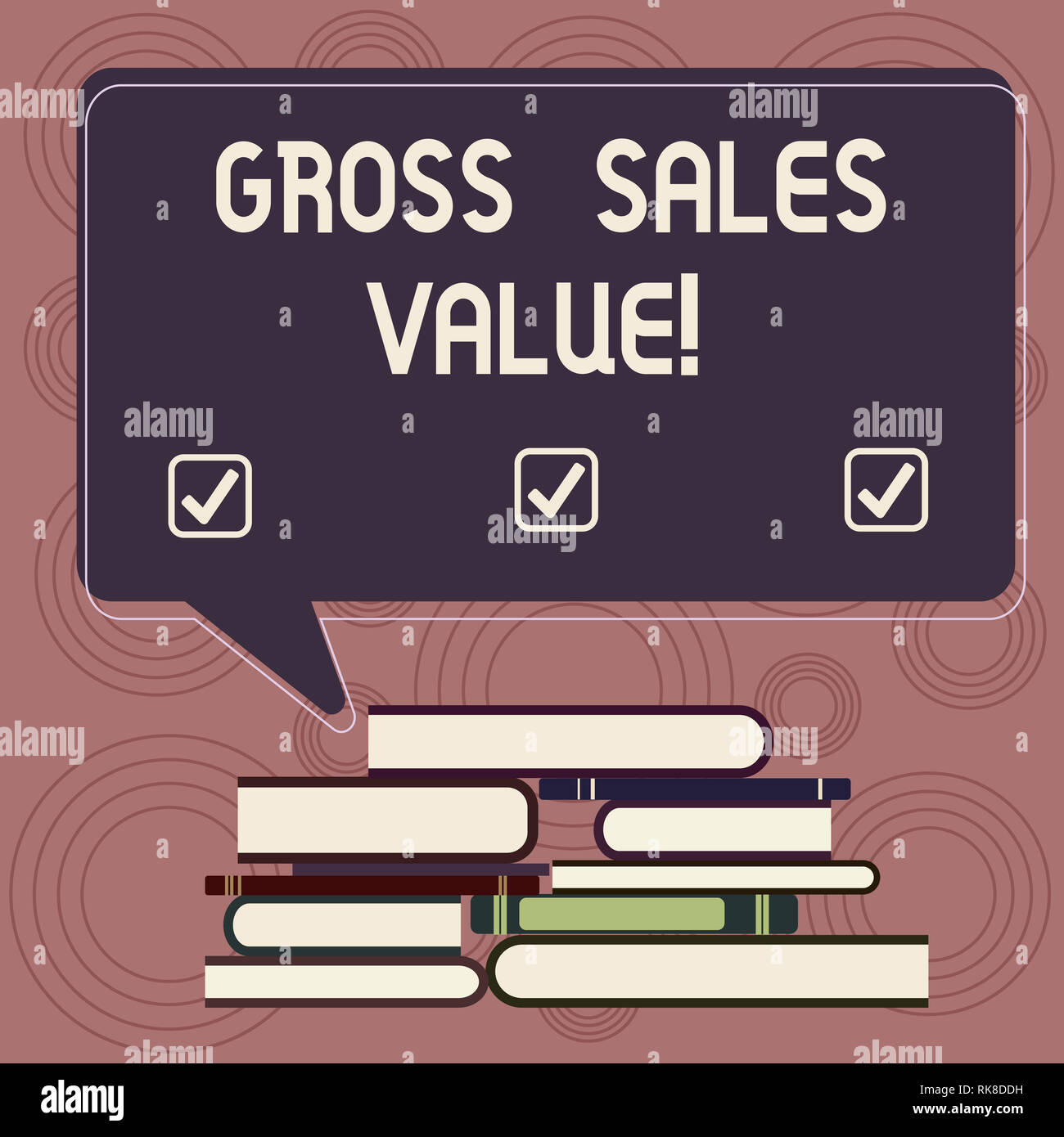 Writing note showing Gross Sales Value. Business photo showcasing total ...