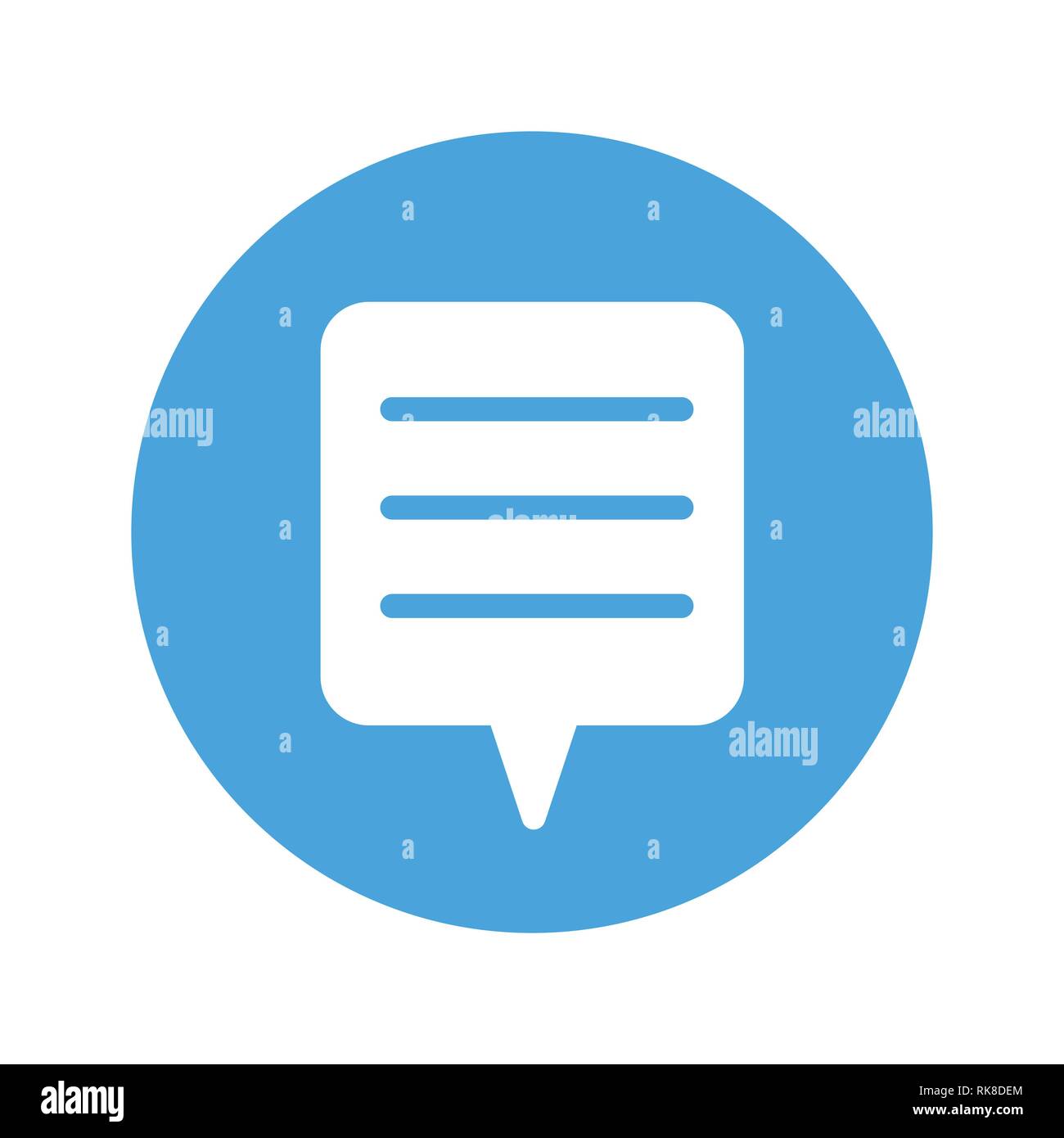 Comment vector icon on Cut Out Stock Images & Pictures - Alamy