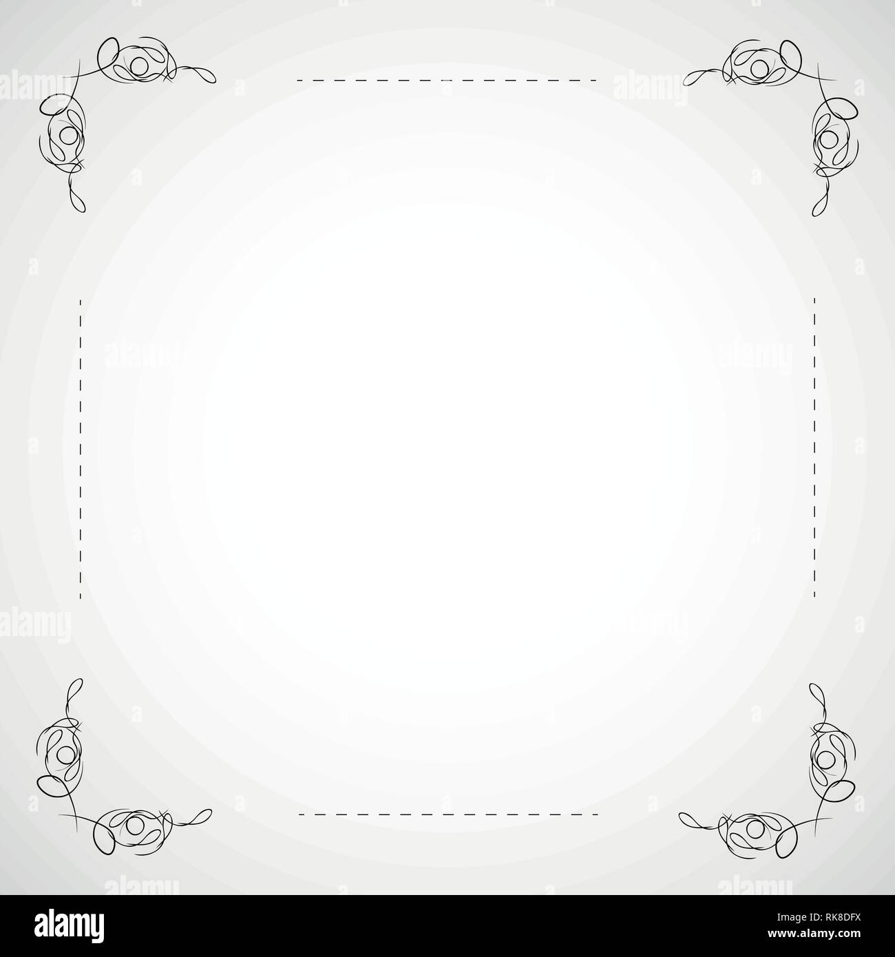 Fancy frame border with decorative ornament. Vector illustration Stock ...