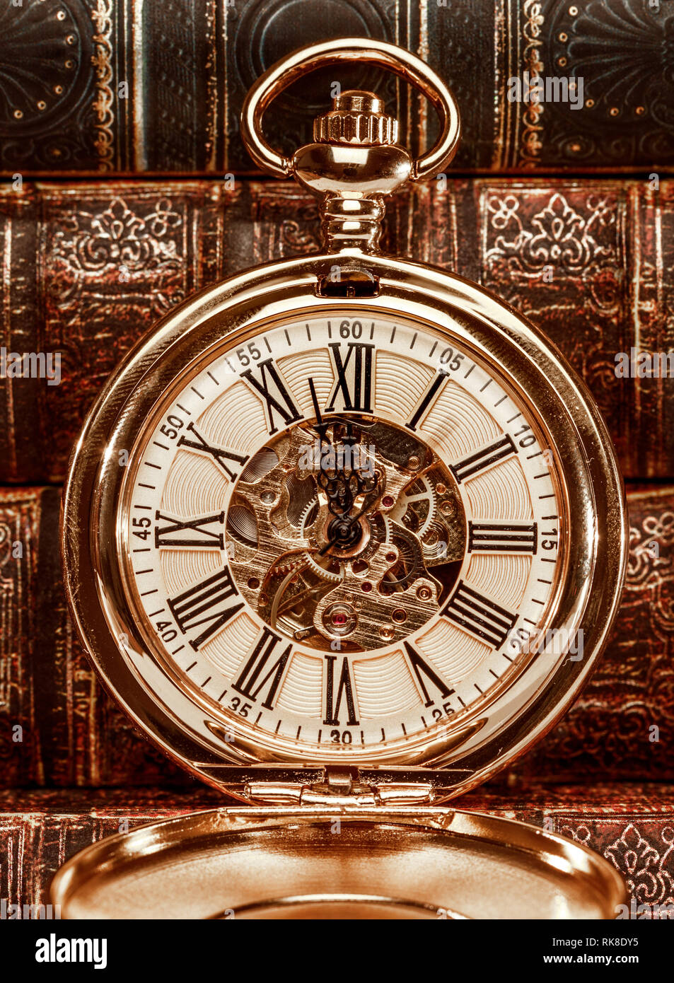 Antique clock dial close-up. Vintage pocket watch Stock Photo - Alamy