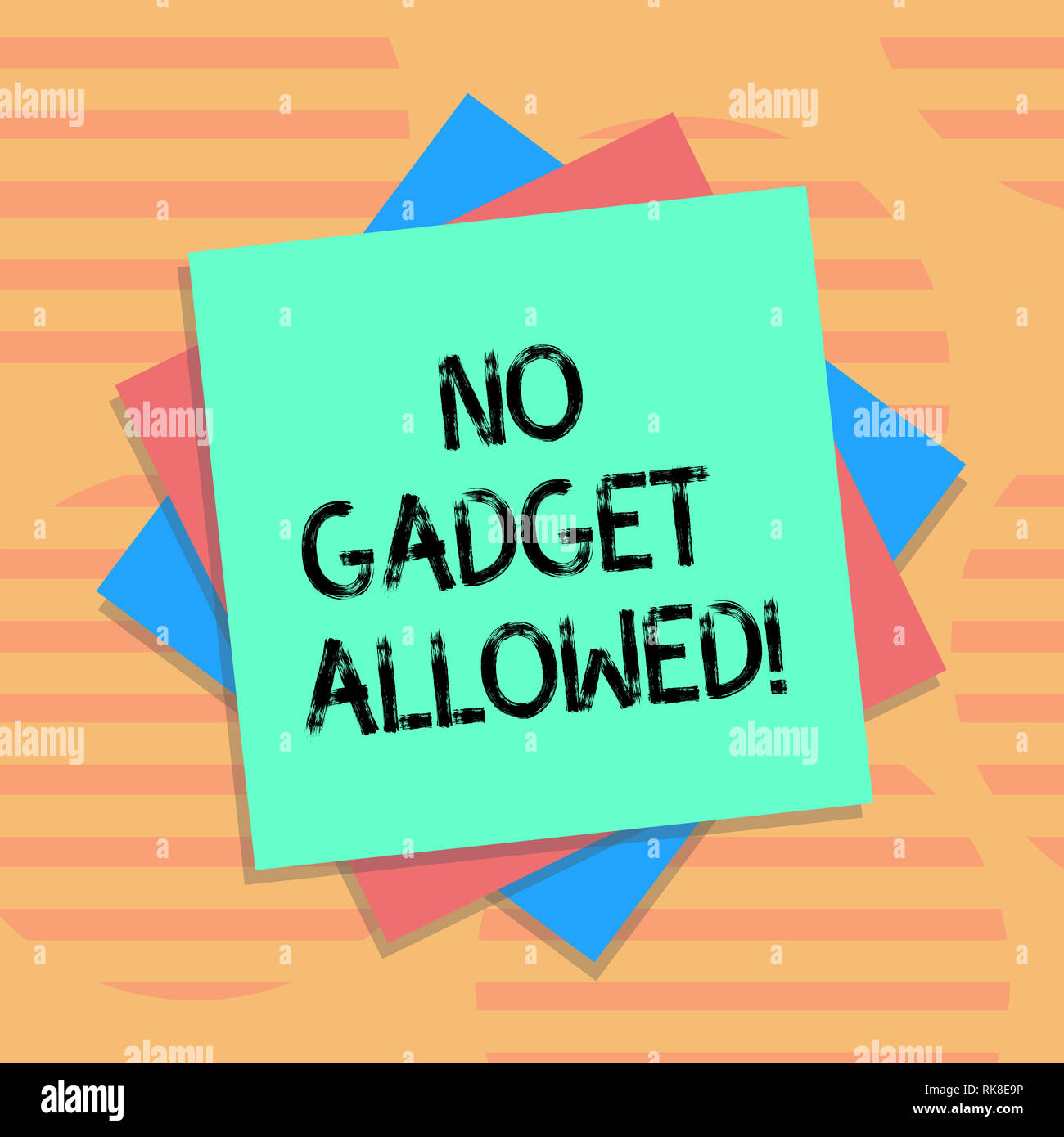 Word writing text No Gadget Allowed. Business concept for do not enter ...