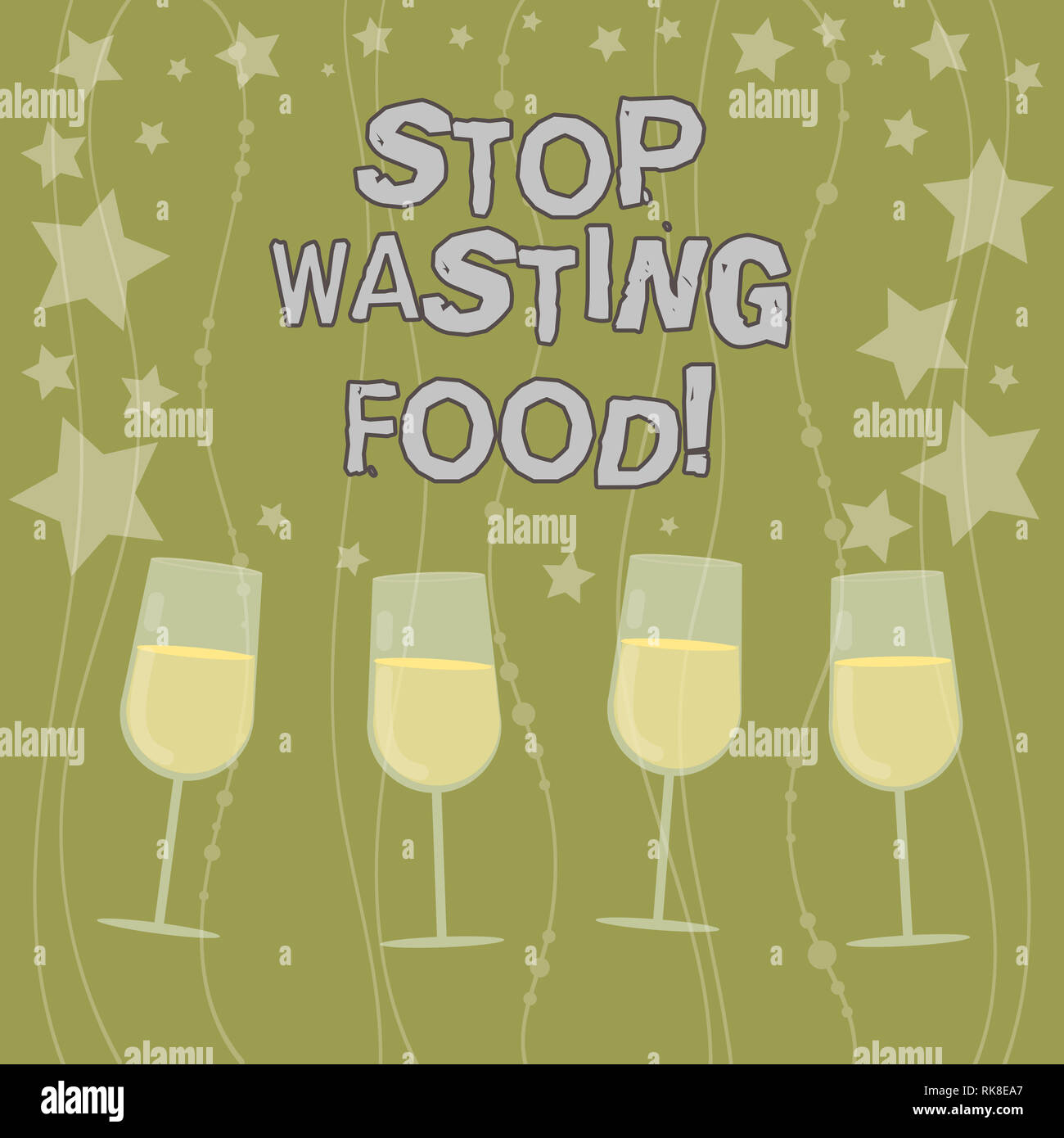Text sign showing Stop Wasting Food. Conceptual photo organization ...