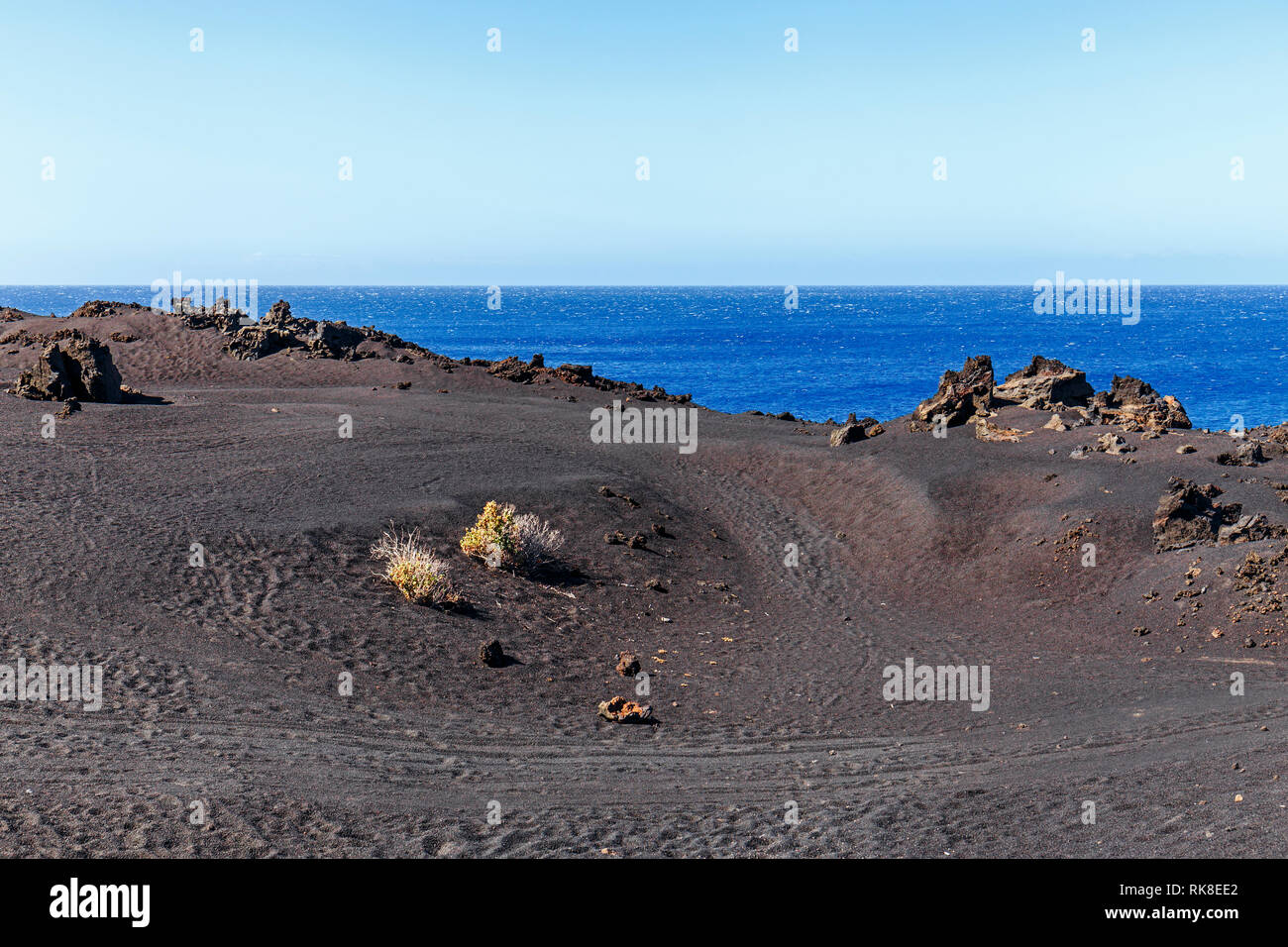 Volcanic seascape in La Palma, Canary Island Stock Photo - Alamy