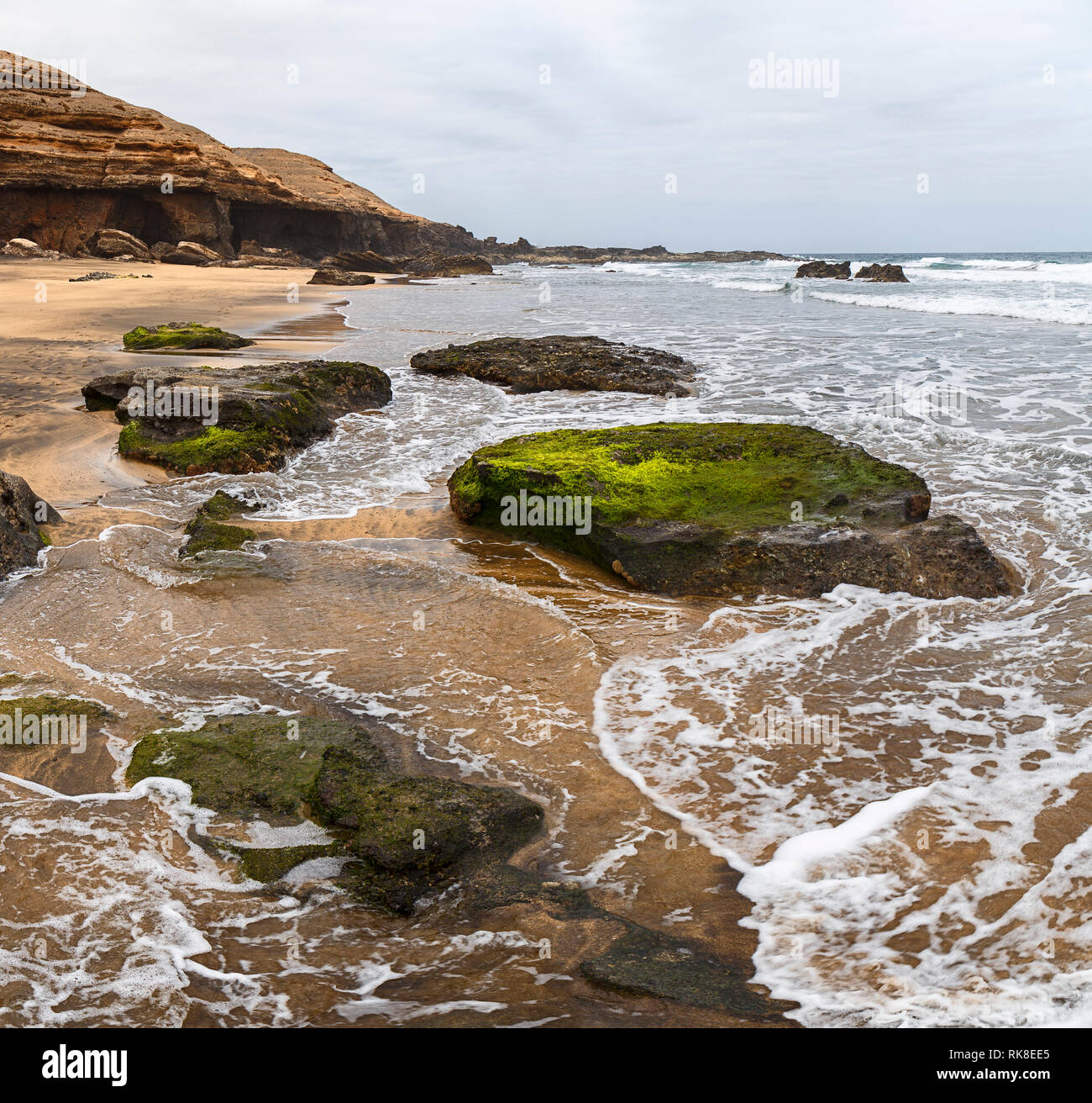 Golden colored sea beach hi-res stock photography and images - Alamy