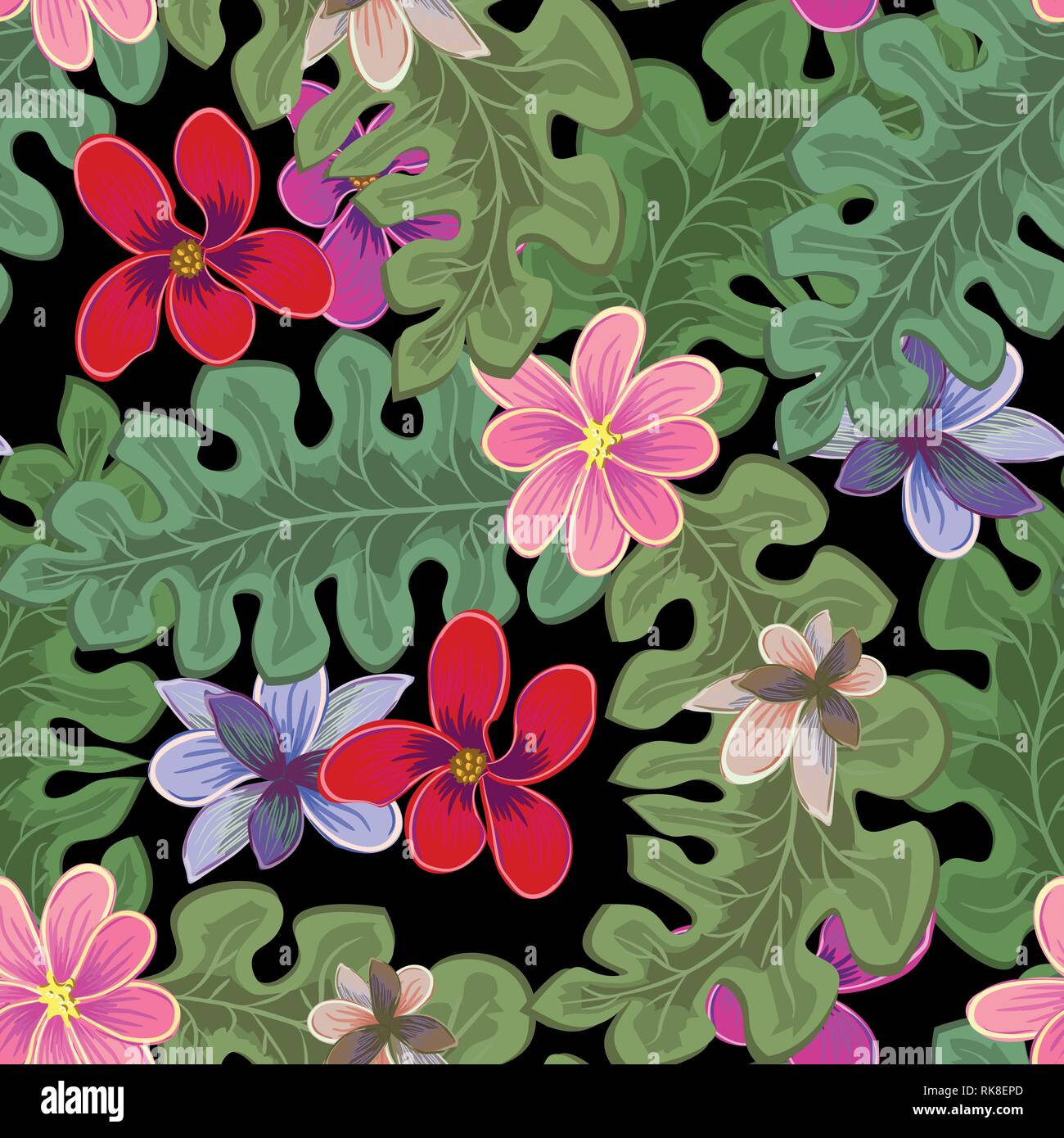 Trees dark green foliage background Stock Vector Images - Alamy