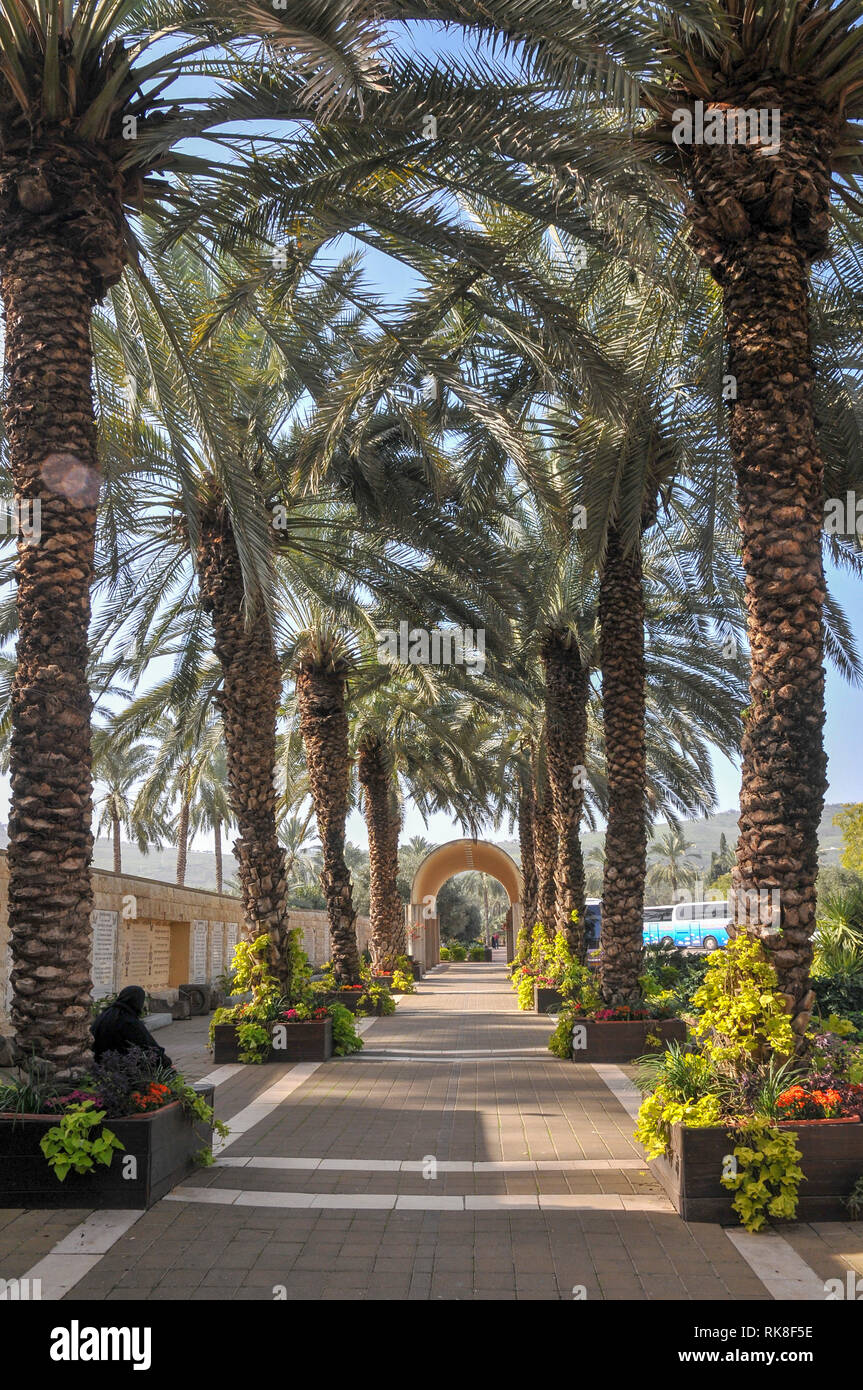 Israel, entrance to the Yardenit Baptismal Site In the Jordan River ...