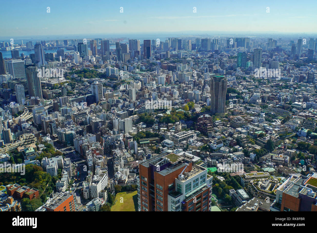 Elevated cityscape of Tokyo, Japan Stock Photo - Alamy