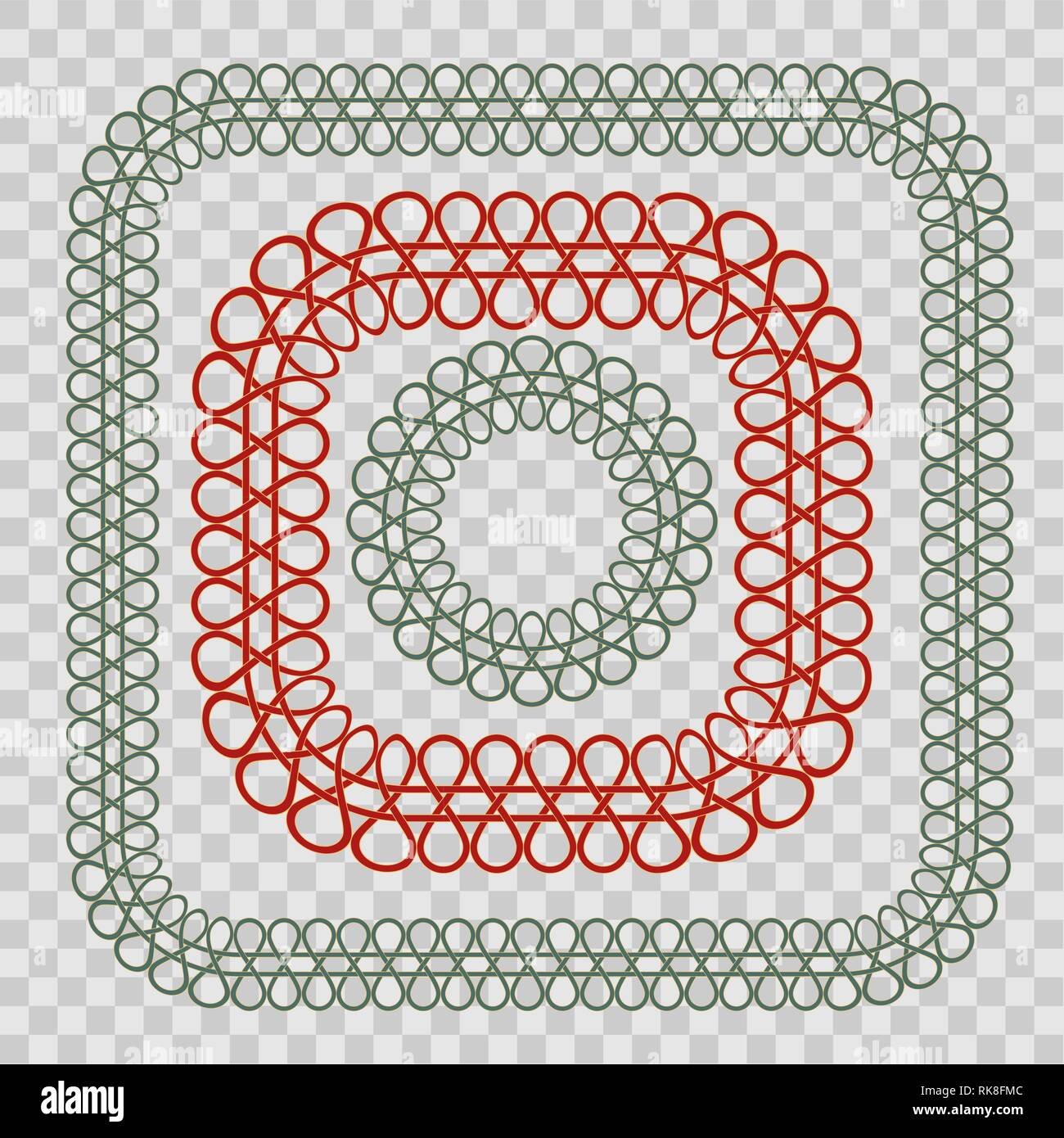 Vector Frame And Pattern on card. Decorative frame. Vector illustration ...