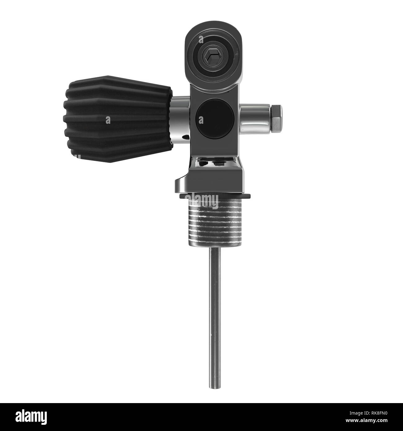 diving cylinder crane on an isolated white background. 3d illustration ...