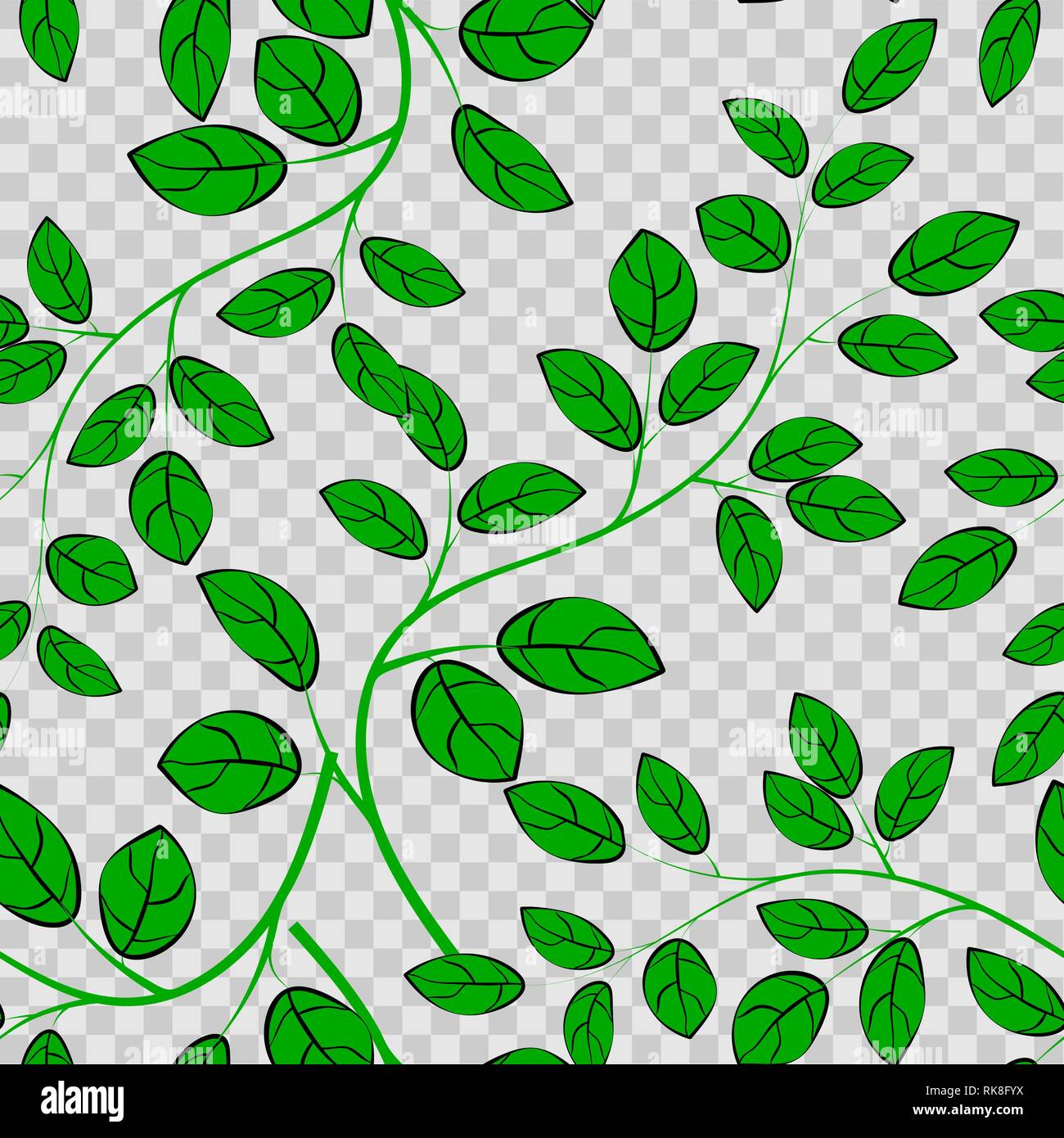 Beautiful leaves seamless pattern vector illustration eps 10 Stock ...