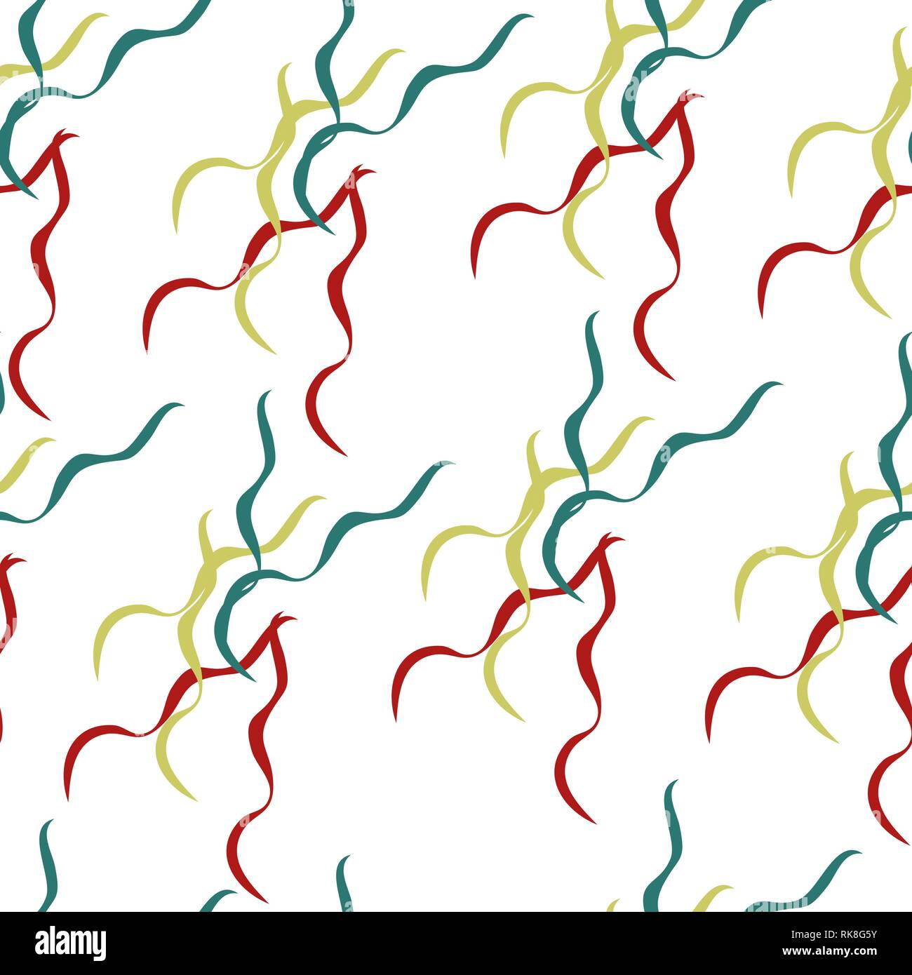 Vector Seamless Colorful Overlapping Color Lines Pattern Background ...