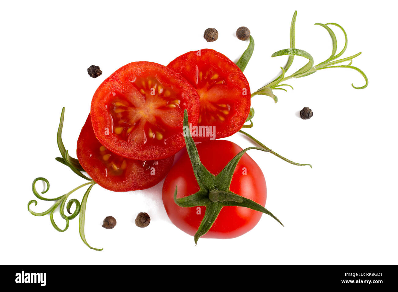 Thyme and tomato isolated hi-res stock photography and images - Alamy