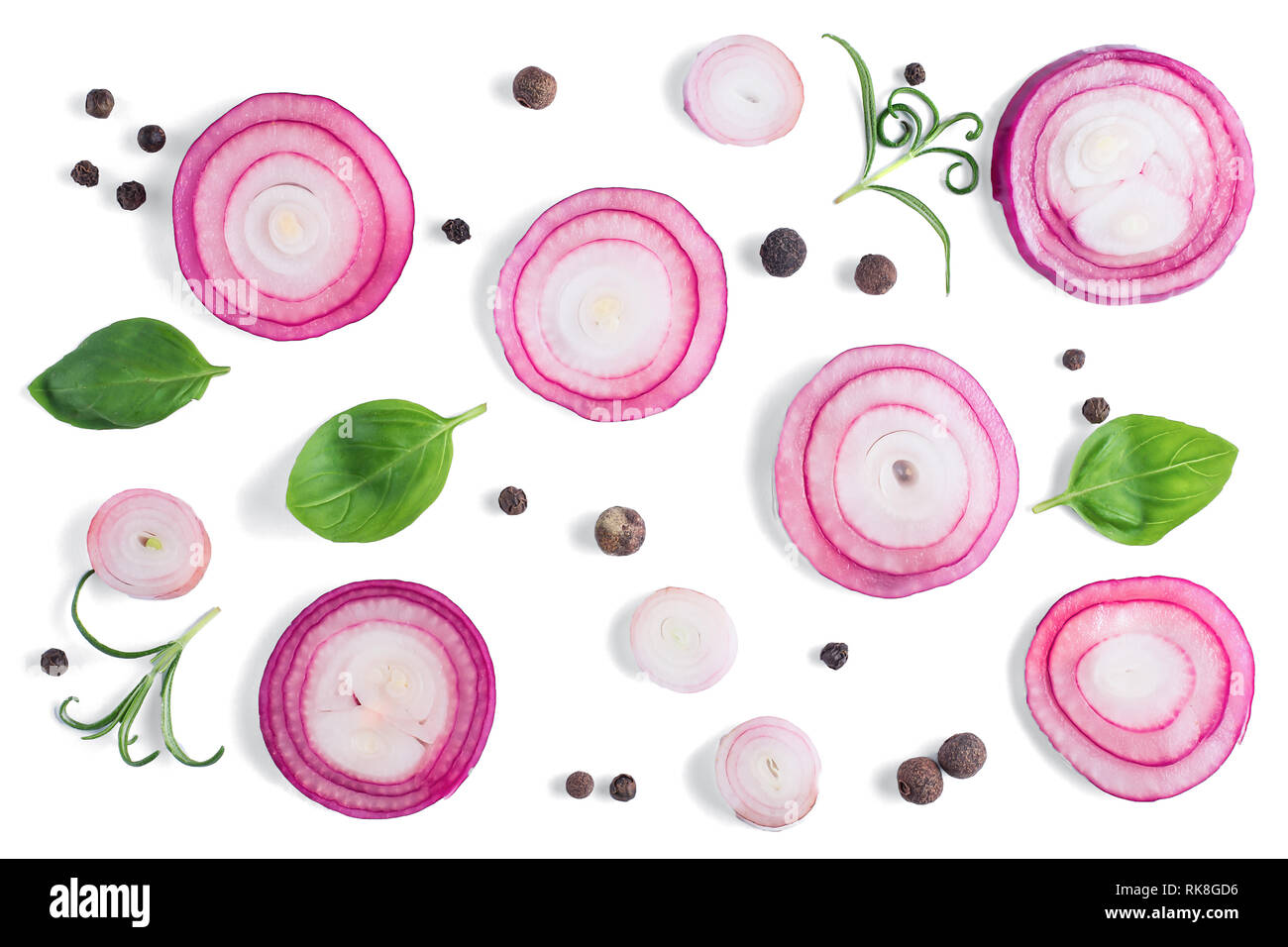 Red onion topview Cut Out Stock Images & Pictures - Alamy