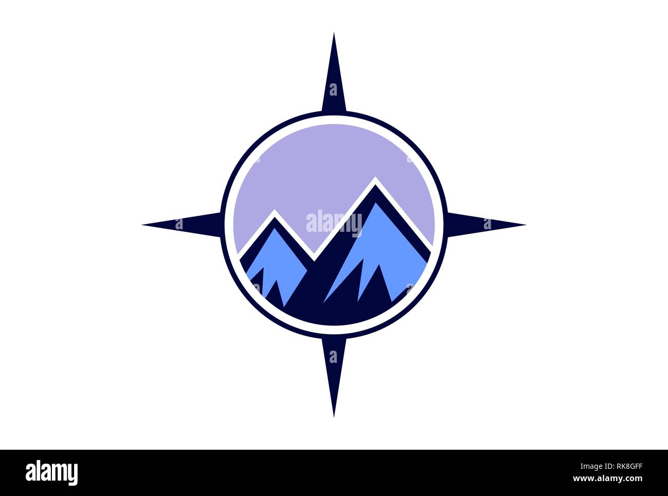 Survival map icon flat hi-res stock photography and images - Alamy