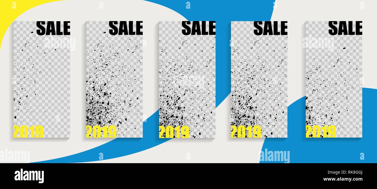 Editable trendy template for social networks. Vector illustration for ...