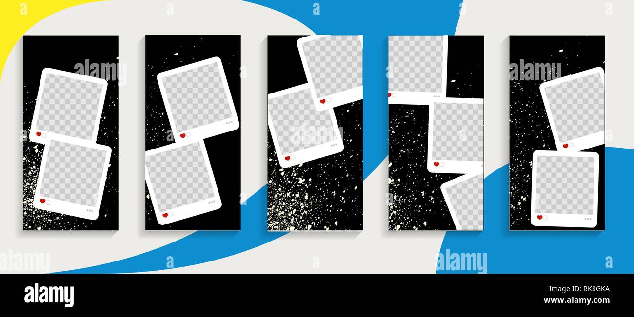 Editable Stories template. Streaming Vector eps 10 Stock Vector Image ...