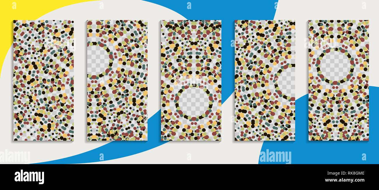 Editable trendy template for social networks. Vector illustration for ...