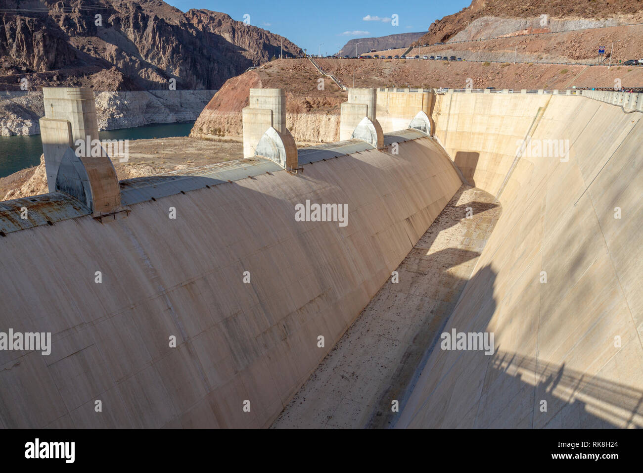 One of the spillways beside the Hoover Dam, Clark County, Nevada ...