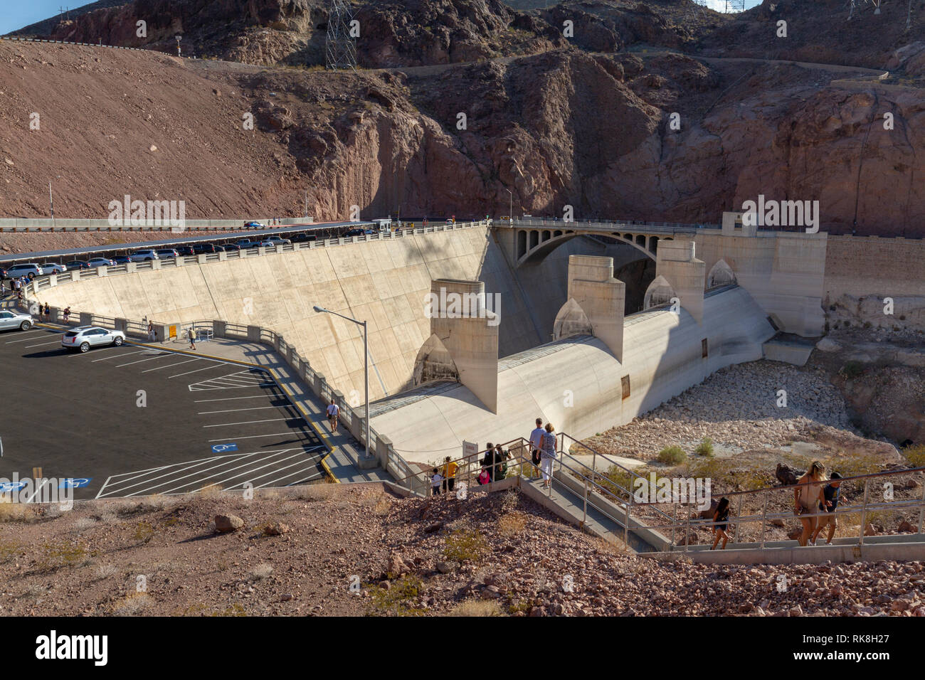 One of the spillways beside the Hoover Dam, Clark County, Nevada ...