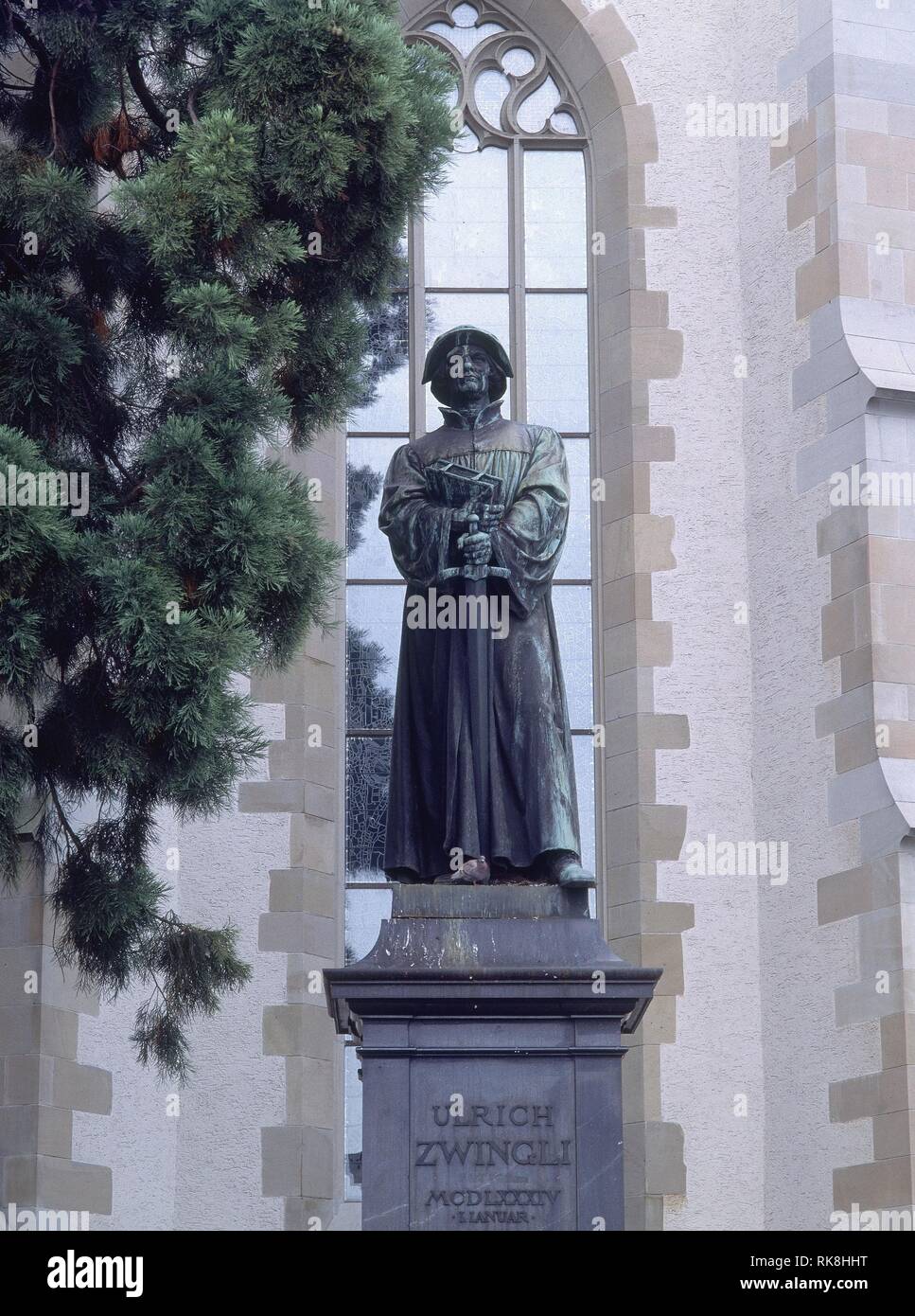 ESTATUA DE ULRICO ZWINGLIO - TEOLOGO DE LA REFORMA PROTESTANTE - 1484 ...