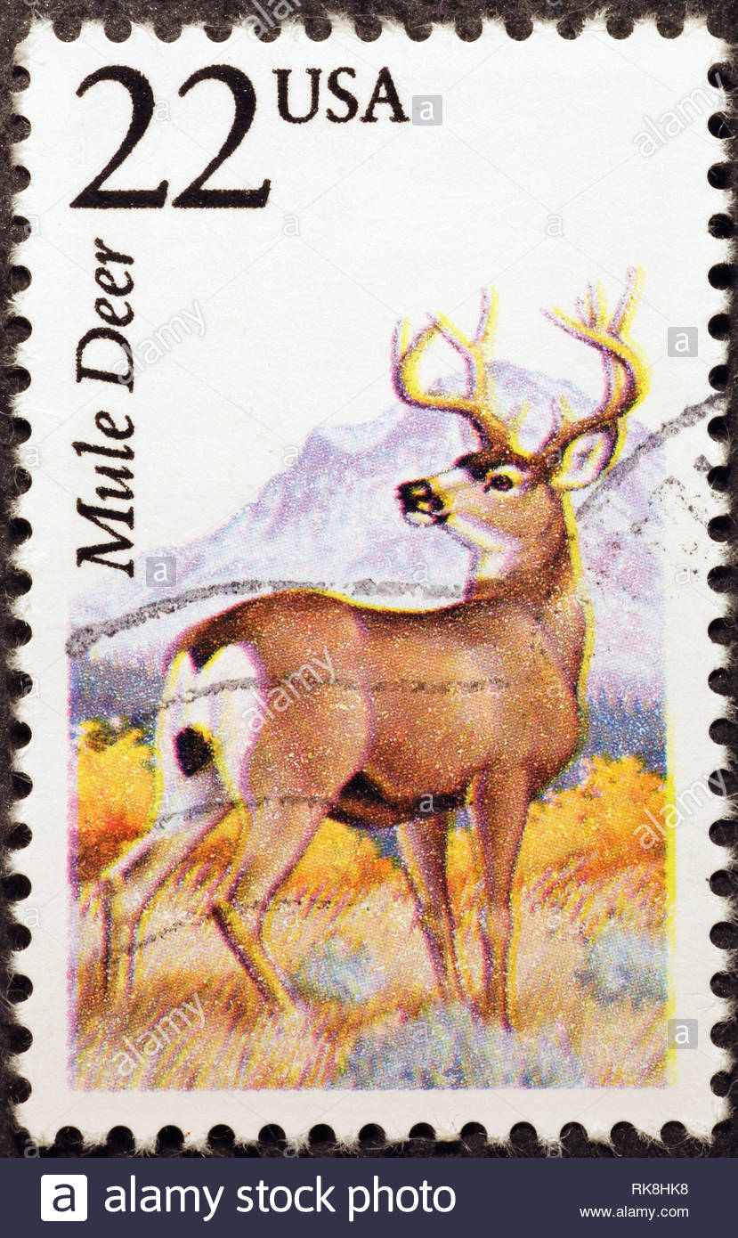 Deer Postage Stamp Stock Photos & Deer Postage Stamp Stock Images - Alamy