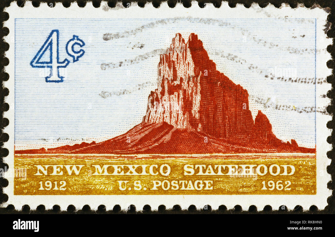 New Mexico statehood on american postage stamp Stock Photo - Alamy
