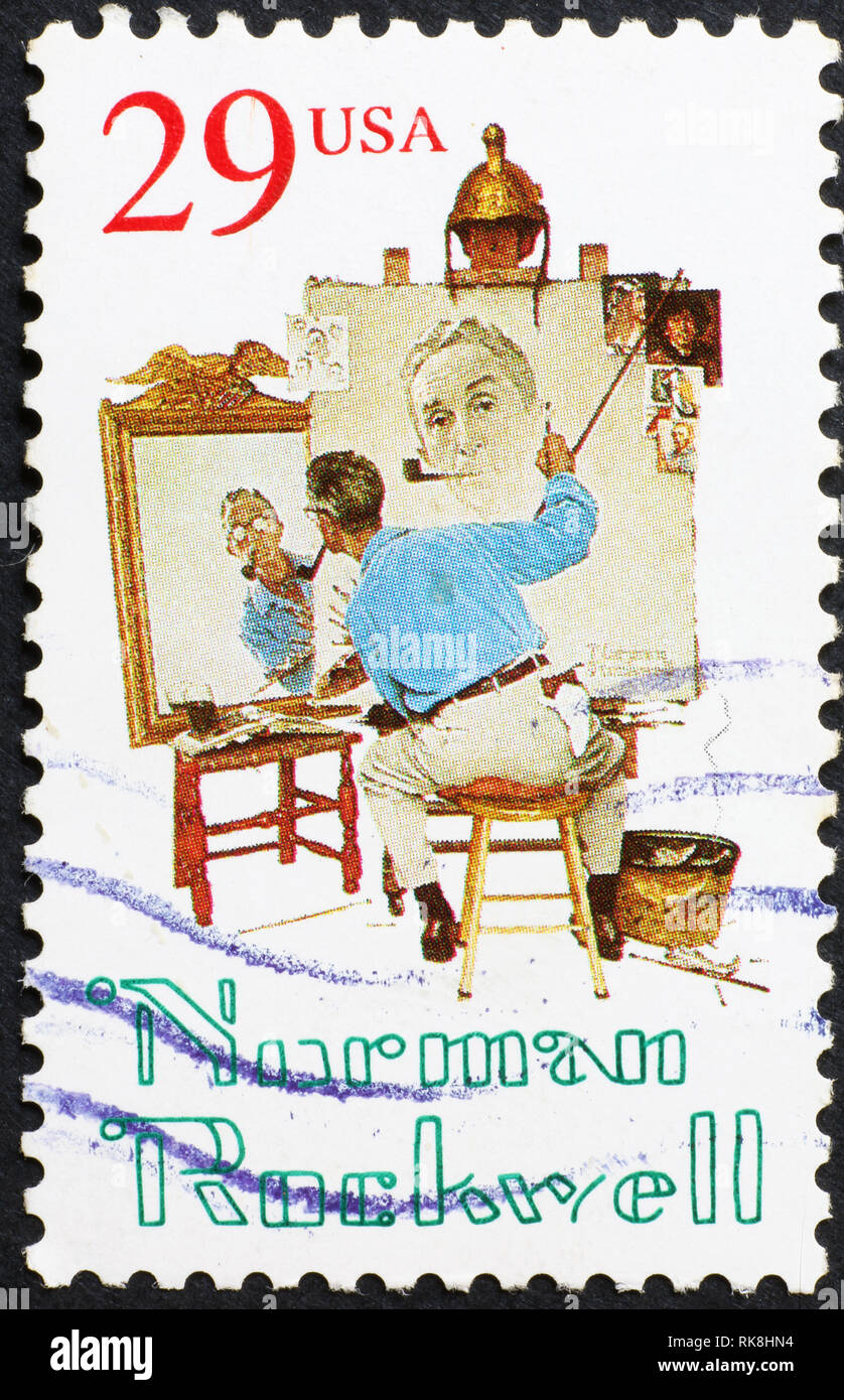 Portrait norman rockwell hi-res stock photography and images - Alamy