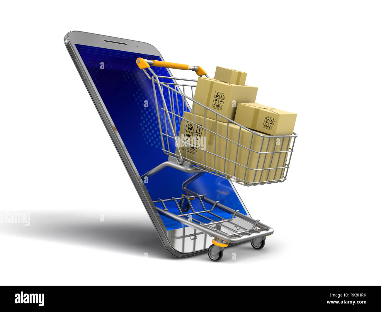 Mobile package Cut Out Stock Images & Pictures - Alamy