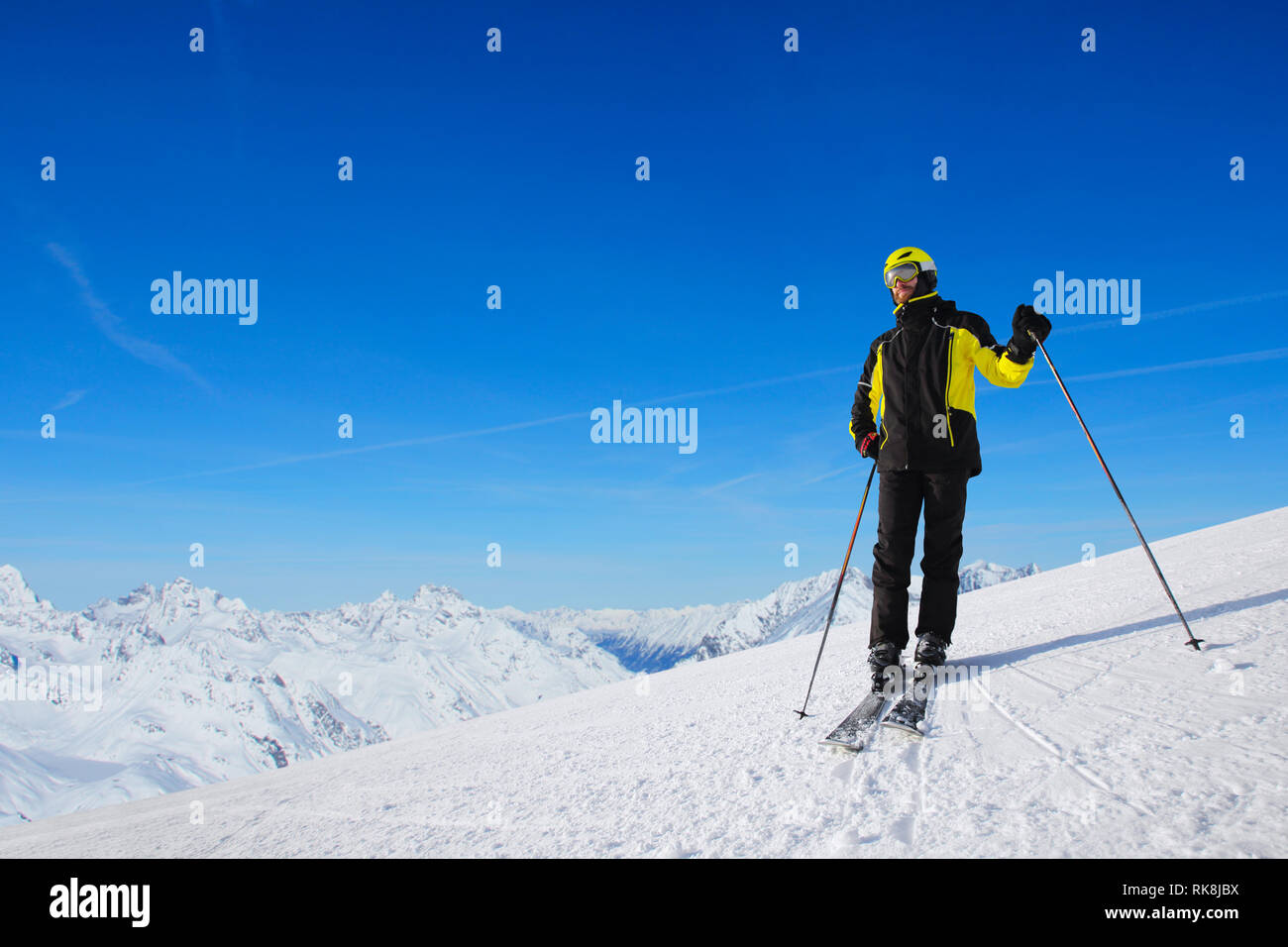 Skier standing hi-res stock photography and images - Alamy