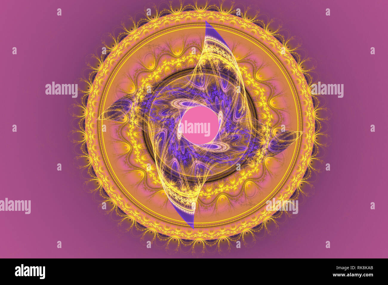 Animated Geometric fractal shape can illustrate daydreaming imagination ...