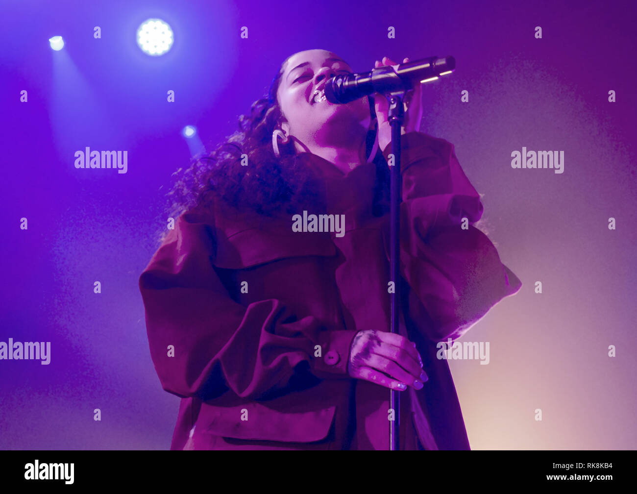 Ella Mai performing at Manchester O2 Ritz Featuring: Ella Mai Where ...