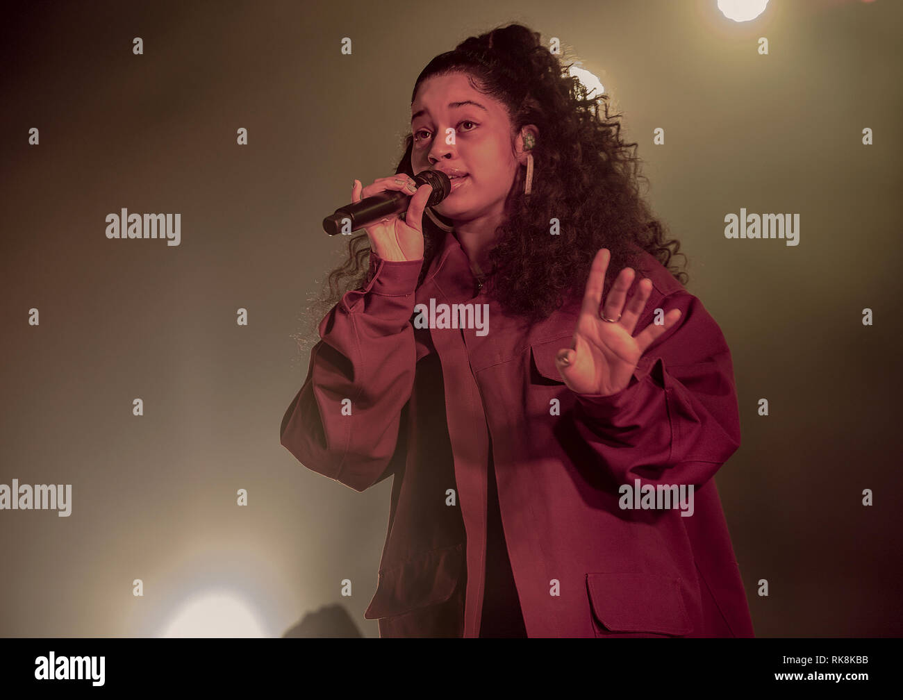 Ella Mai performing at Manchester O2 Ritz Featuring: Ella Mai Where ...