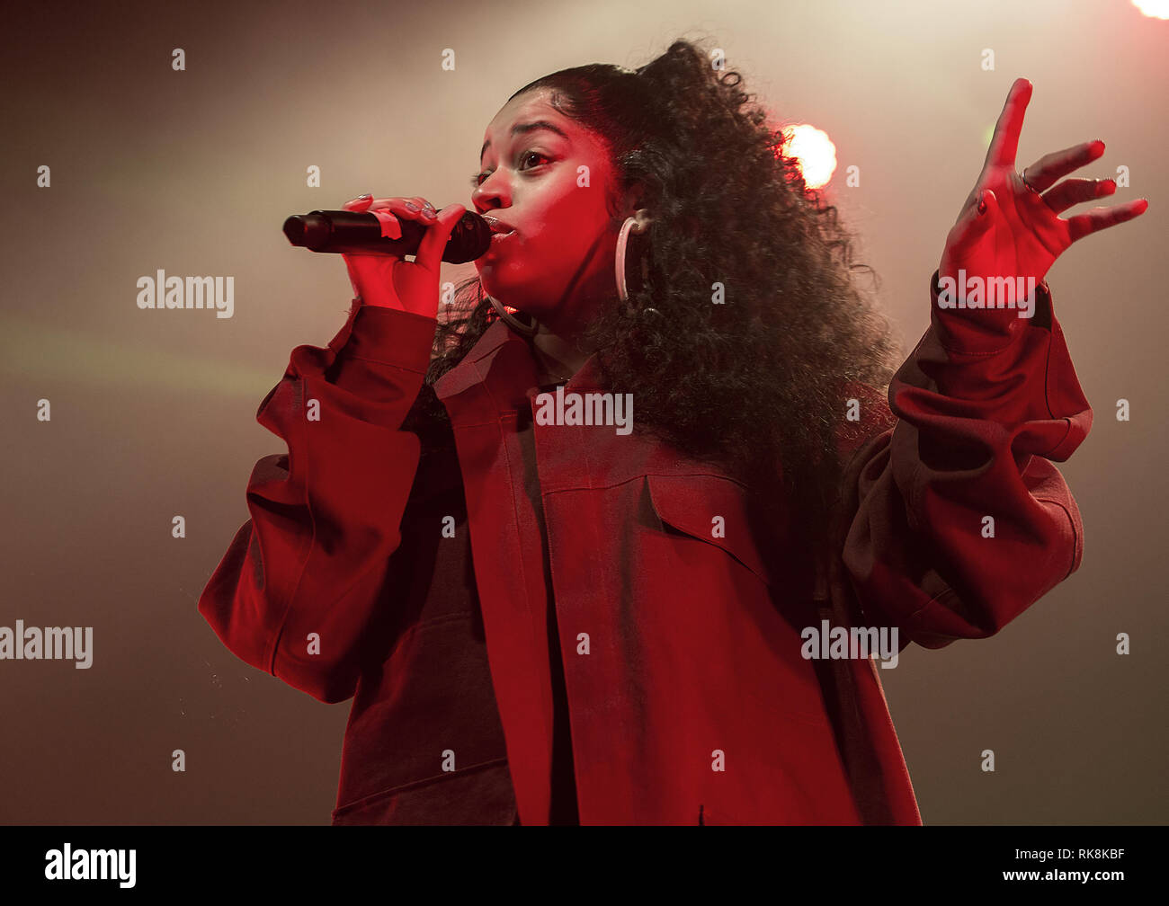 Ella Mai performing at Manchester O2 Ritz Featuring: Ella Mai Where ...