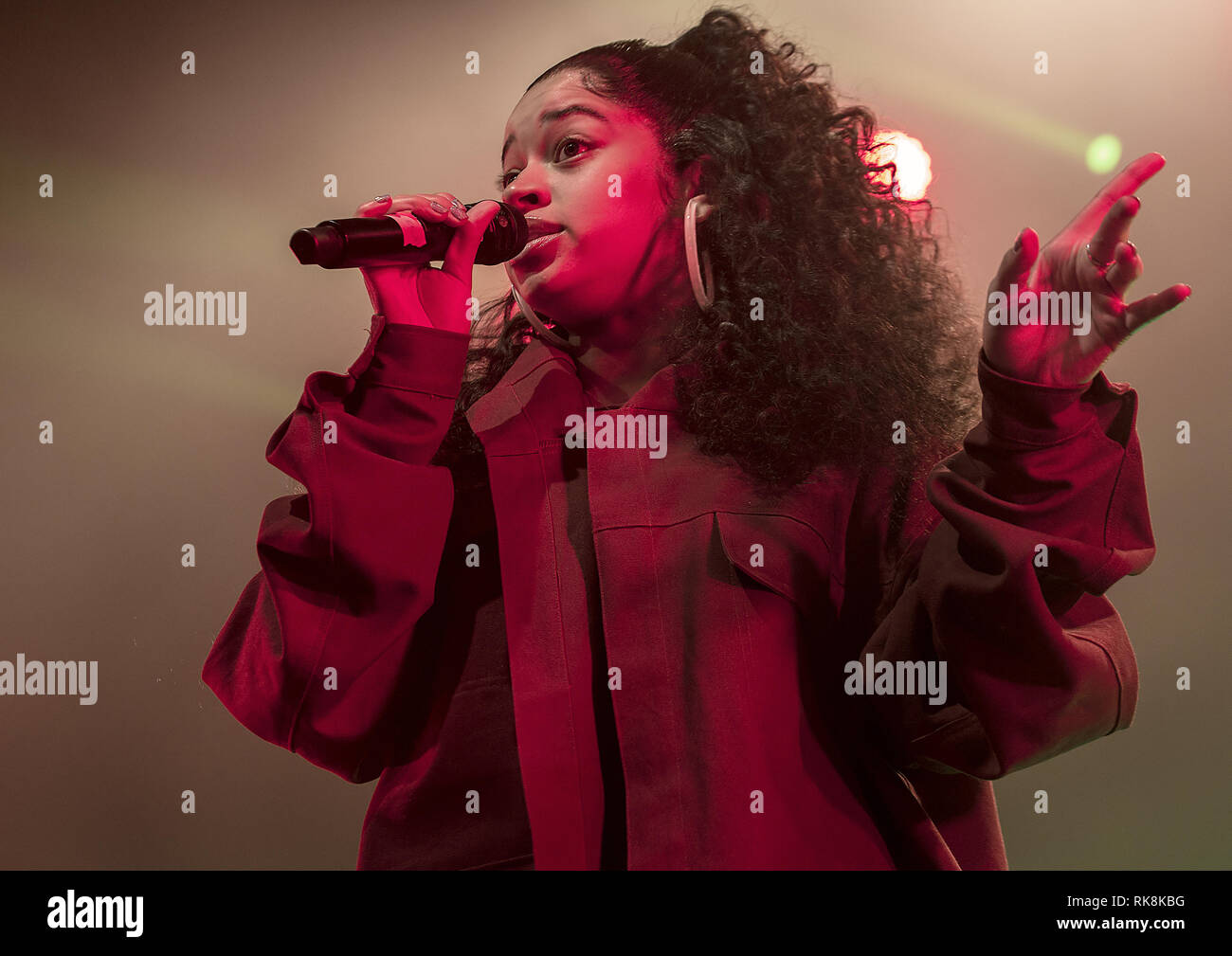 Ella Mai performing at Manchester O2 Ritz Featuring: Ella Mai Where ...